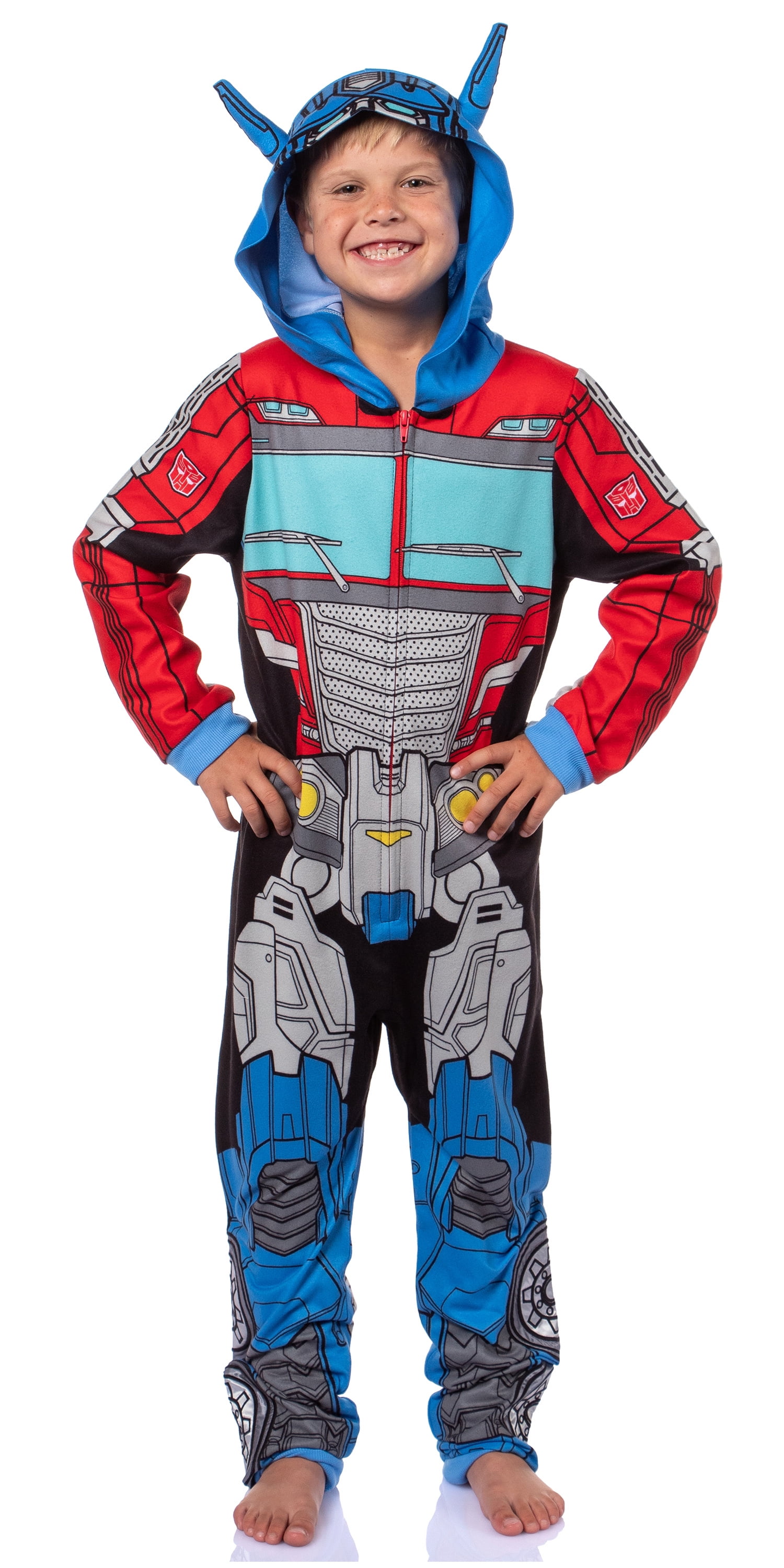 Transformers Boys' Retro Character Autobot Union Suit One Piece Hooded ...