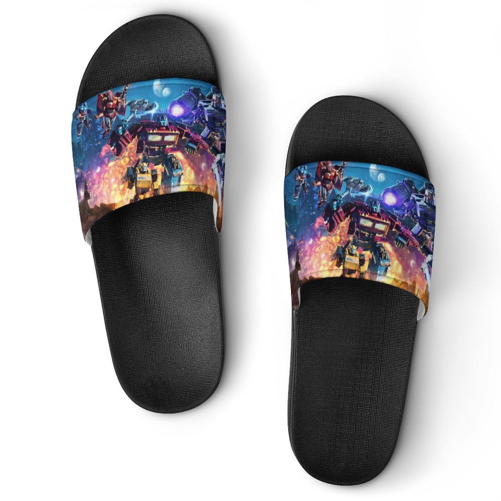 Transformers Boys Slide Sandals, Comfort Casual Pool Slide Outdoor ...