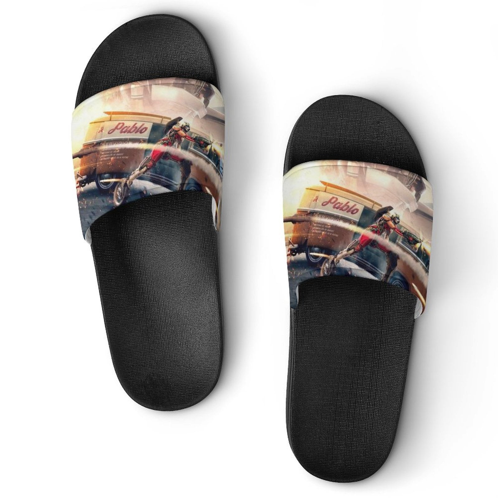 Transformers Boys Slide Sandals, Comfort Casual Pool Slide Outdoor ...