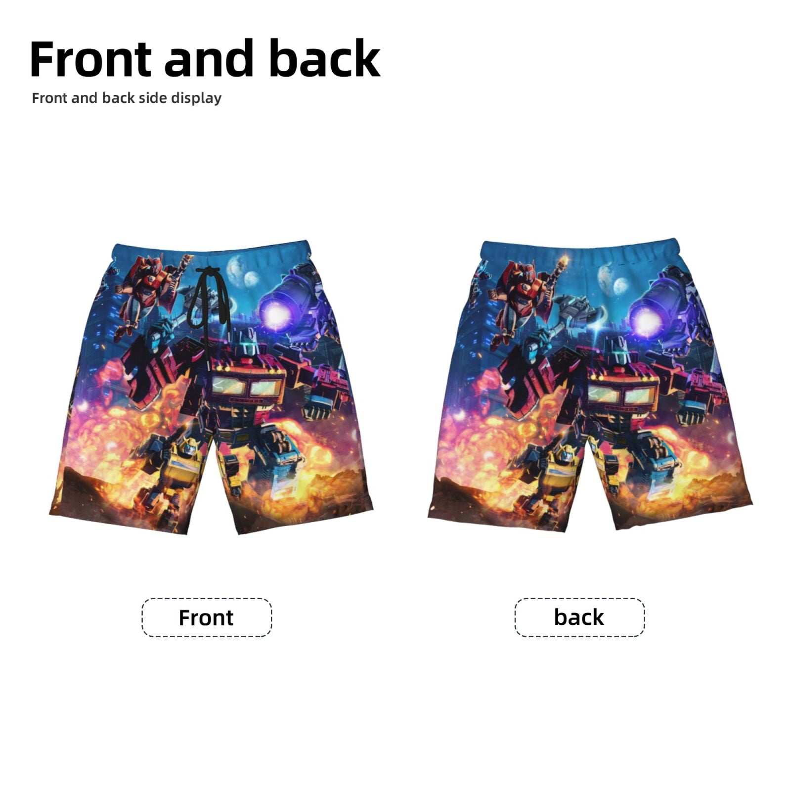 Transformers Boys Swim Trunks Quick Dry Boards Shorts For Kids Beach ...