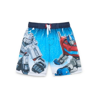 SpongeBob SquarePants Boys Swim Trunks, Sizes 4-12 - Walmart.com