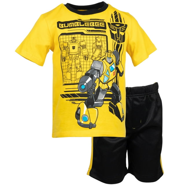 Transformers Bumblebee Big Boys Graphic T-Shirt & Mesh Shorts Set ...
