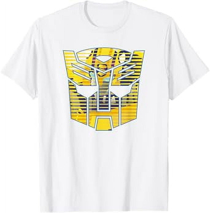 Transformers Bumblebee Big Face Retro Lines Logo T-Shirt - Walmart.com