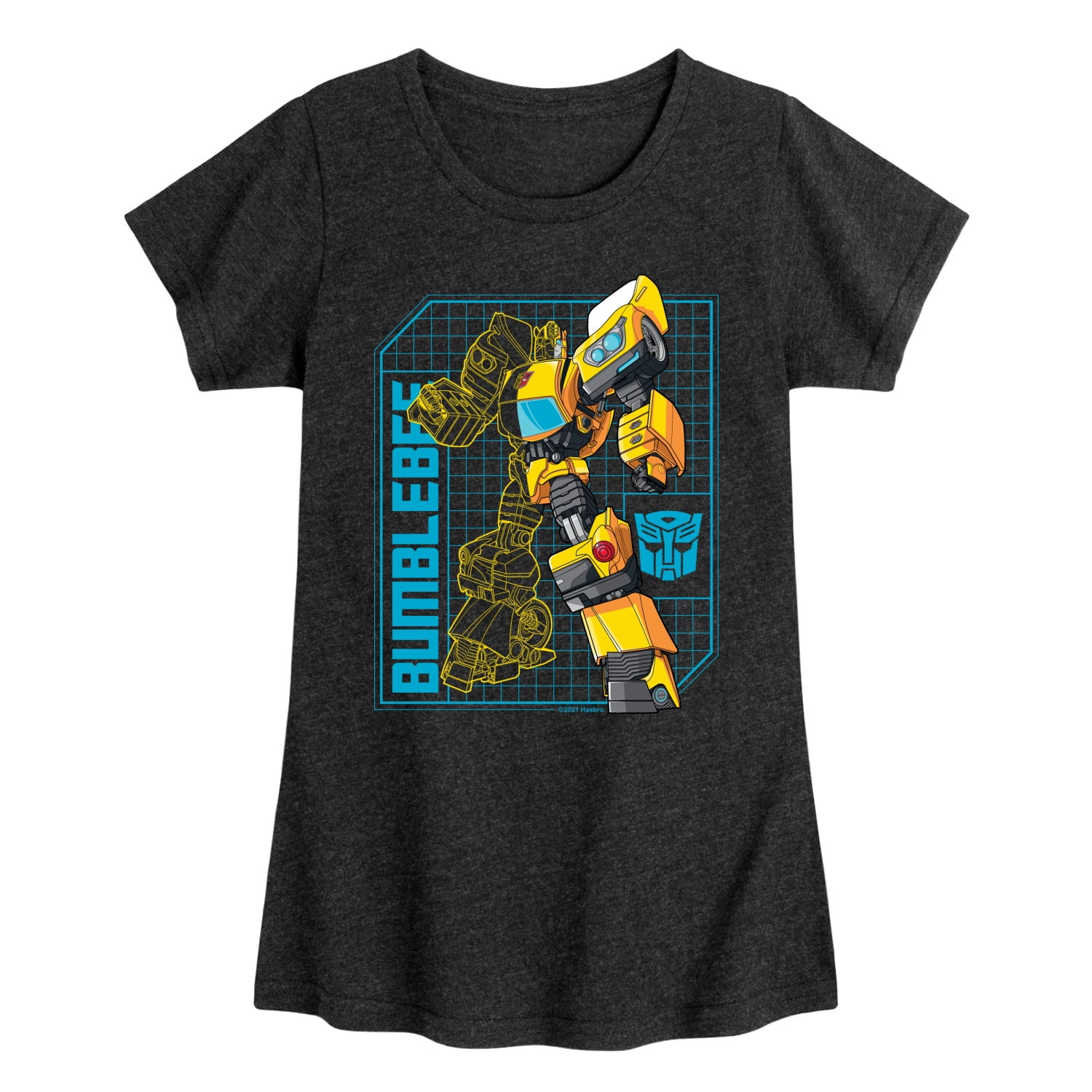 Transformers - Bumblebee - Girls Fitted Short Sleeve T-Shirt - Walmart.com