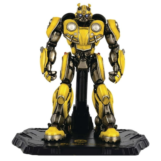 ThreeA Transformers Bumblebee DLX Scale Die-Cast Metal 8" Action Figure, LED Illuminated ...