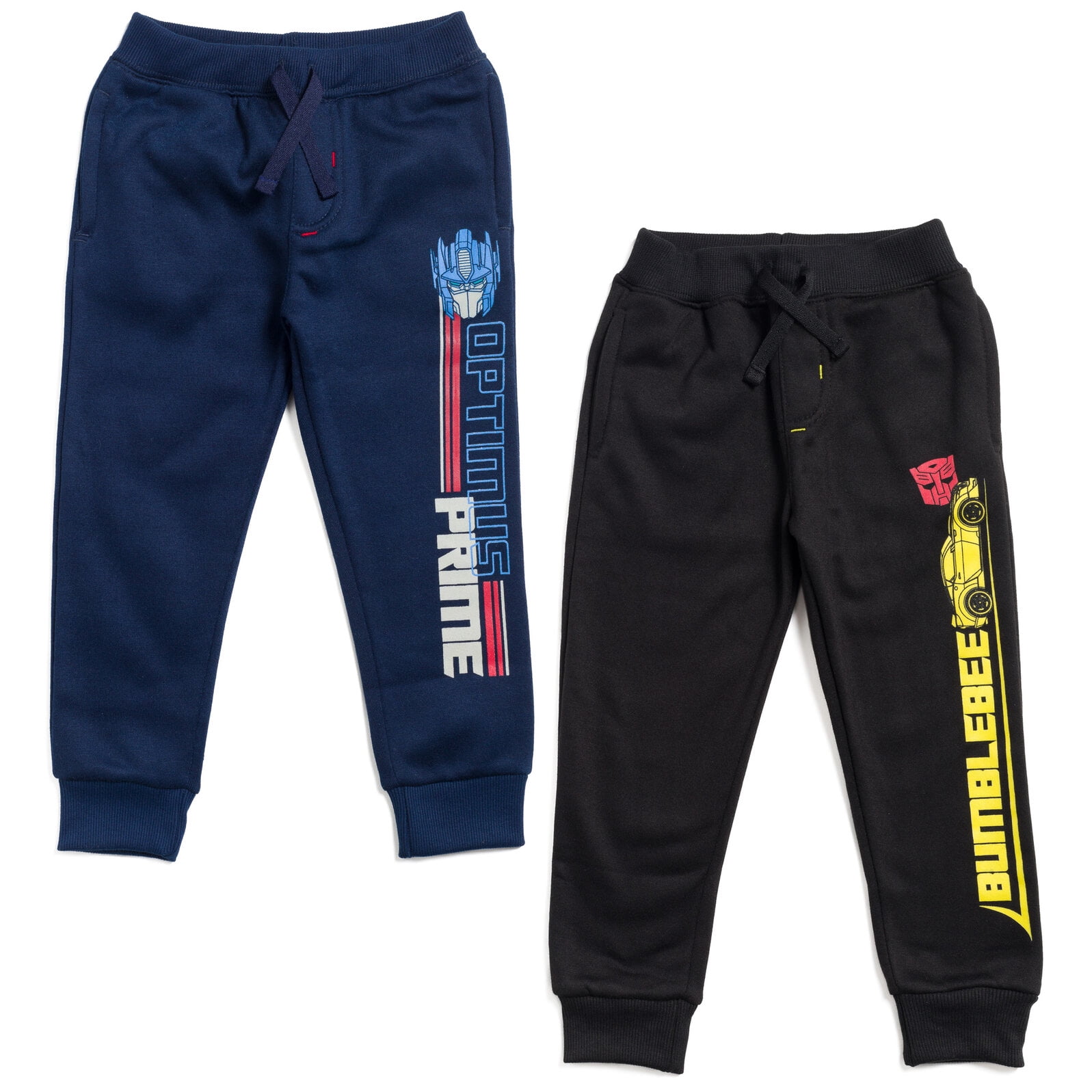 Transformers Bumblebee Optimus Prime Boys Drawstring Sweatpants, 2 Pack ...