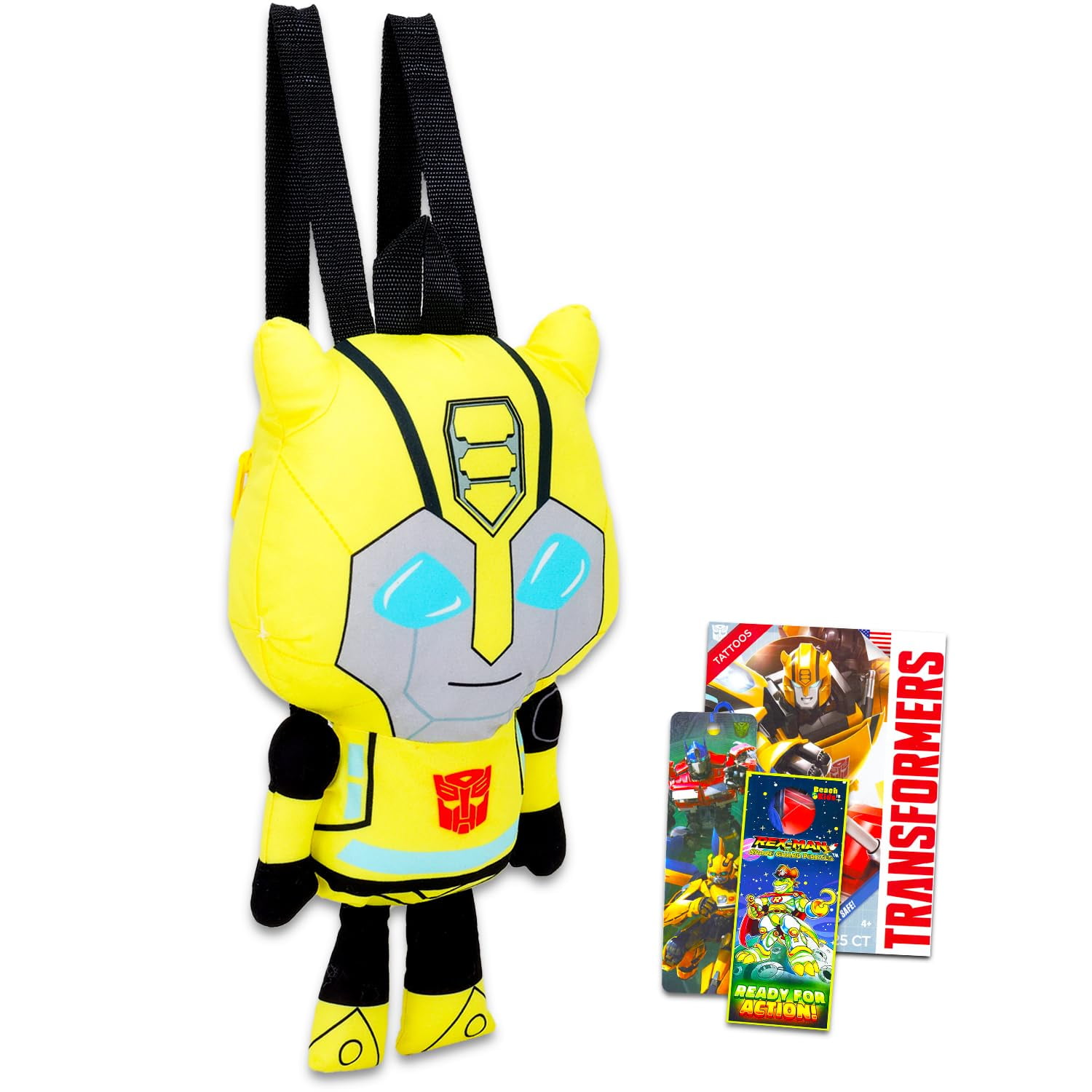 Transformers Bumblebee Plushie Set - Bundle with 16" Bumblebee Plush ...