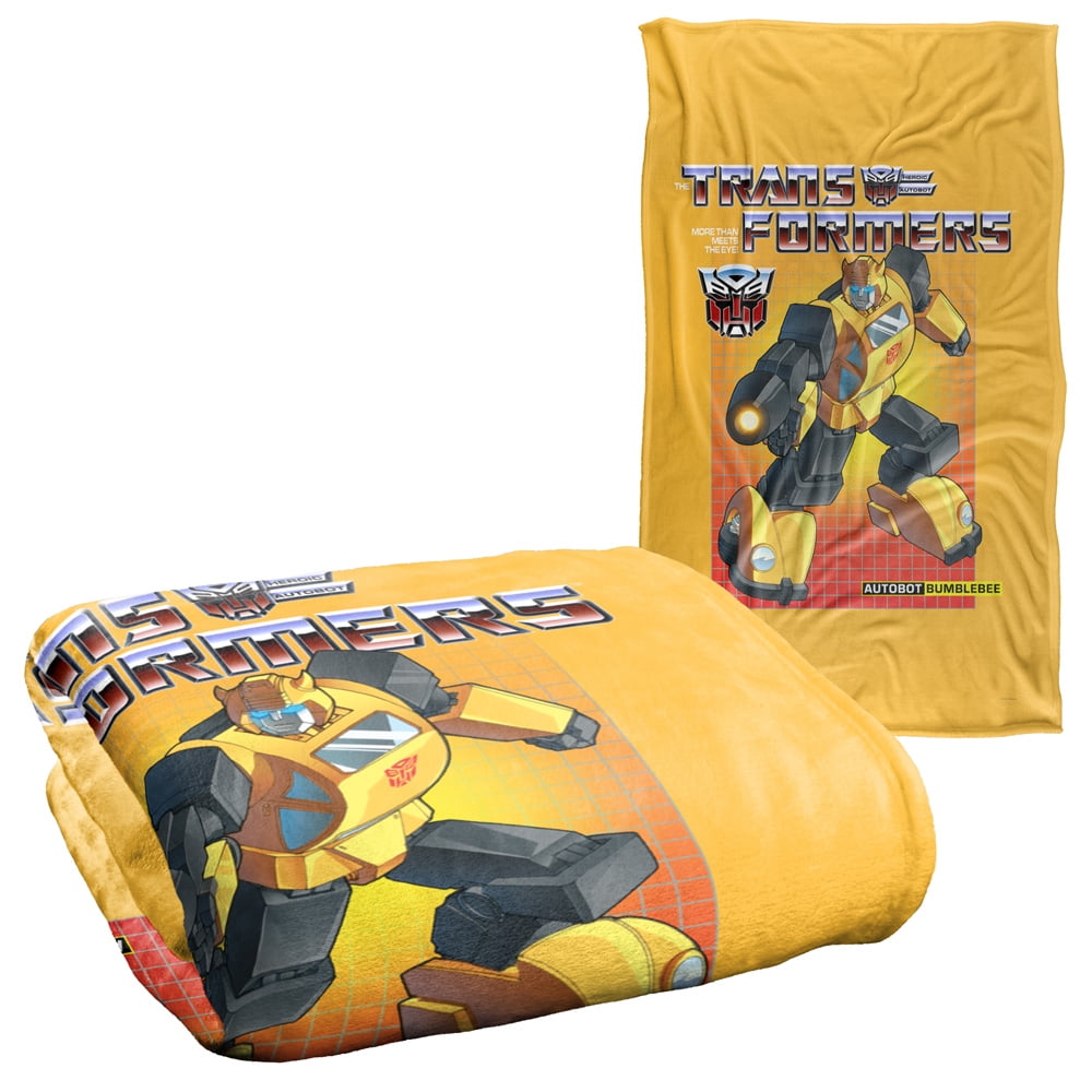 Transformers Bumblebee Fleece Throw Blanket, Super Soft, 36' x 58 ...