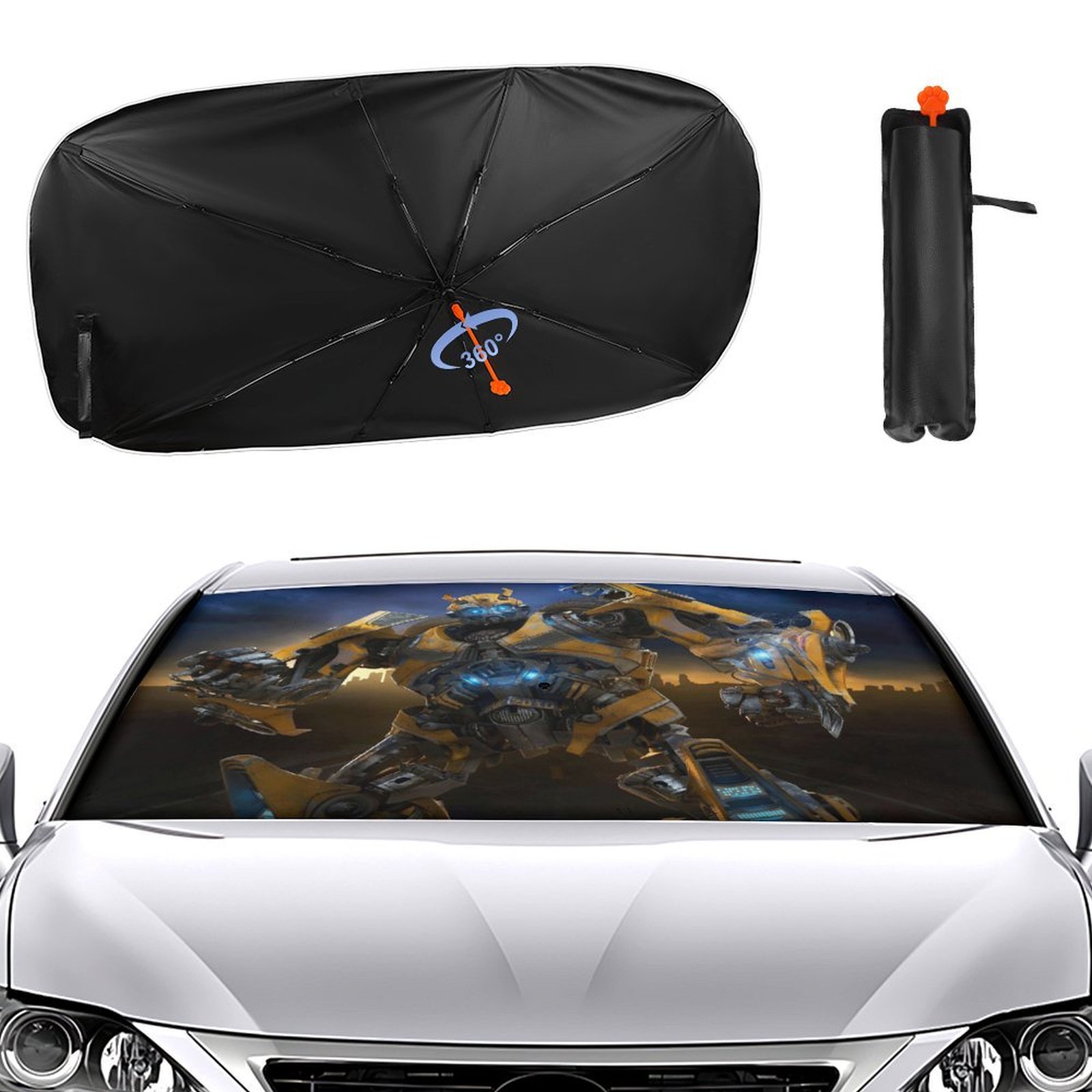 Transformers Car Umbrella Windshield Sun Shade, Windshield Cover ...