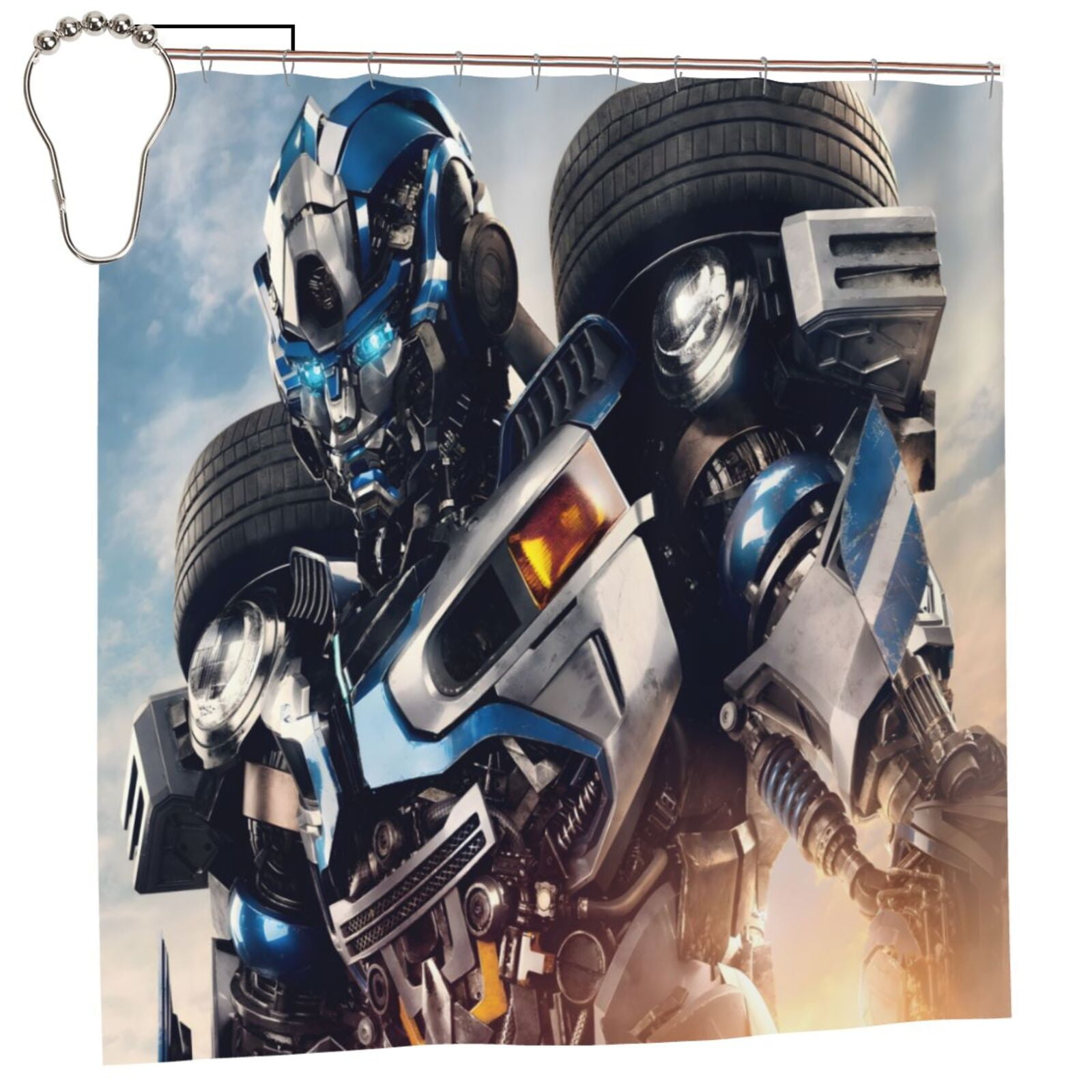 Transformers Cartoon Waterproof Shower Curtain: Waterproof ...