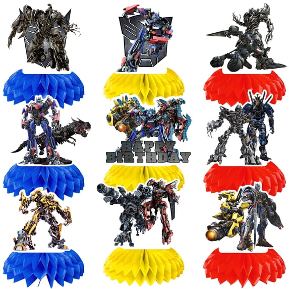 Transformers Centerpieces,9pcs Transformers Birthday Party Table ...