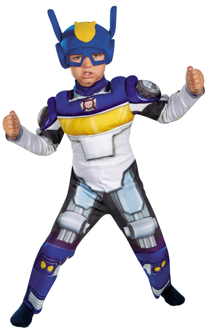 Transformers Chase Rescue Bot Halloween Kids Costume with Muscle Torso ...