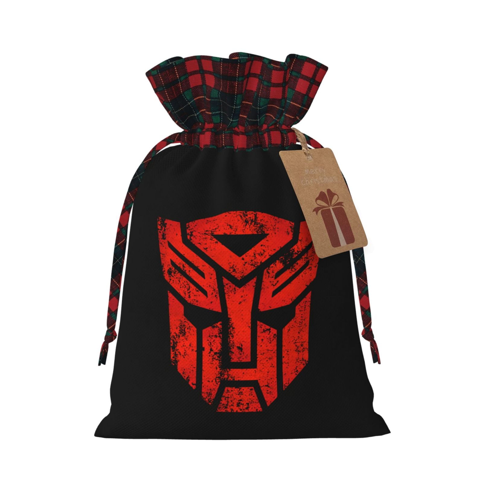 Transformers Christmas Drawstring Bags Eco-Friendly Fabric Sacks Xmas ...