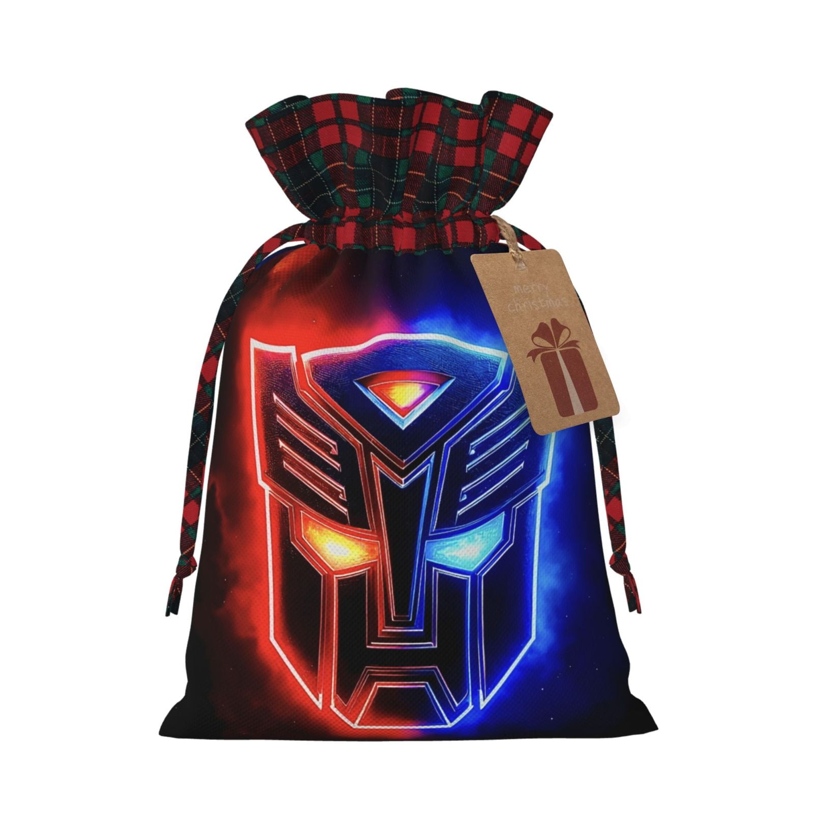 Transformers Christmas Drawstring Bags Eco-Friendly Fabric Sacks Xmas ...