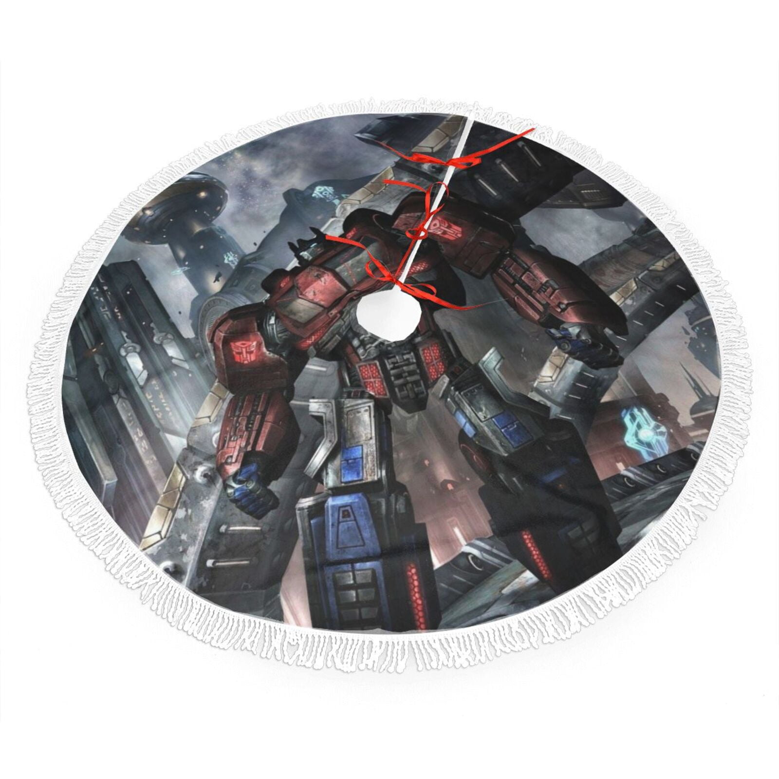 Transformers Christmas Tree Skirt, 30" Xmas Tree Skirts Mat, Winter ...