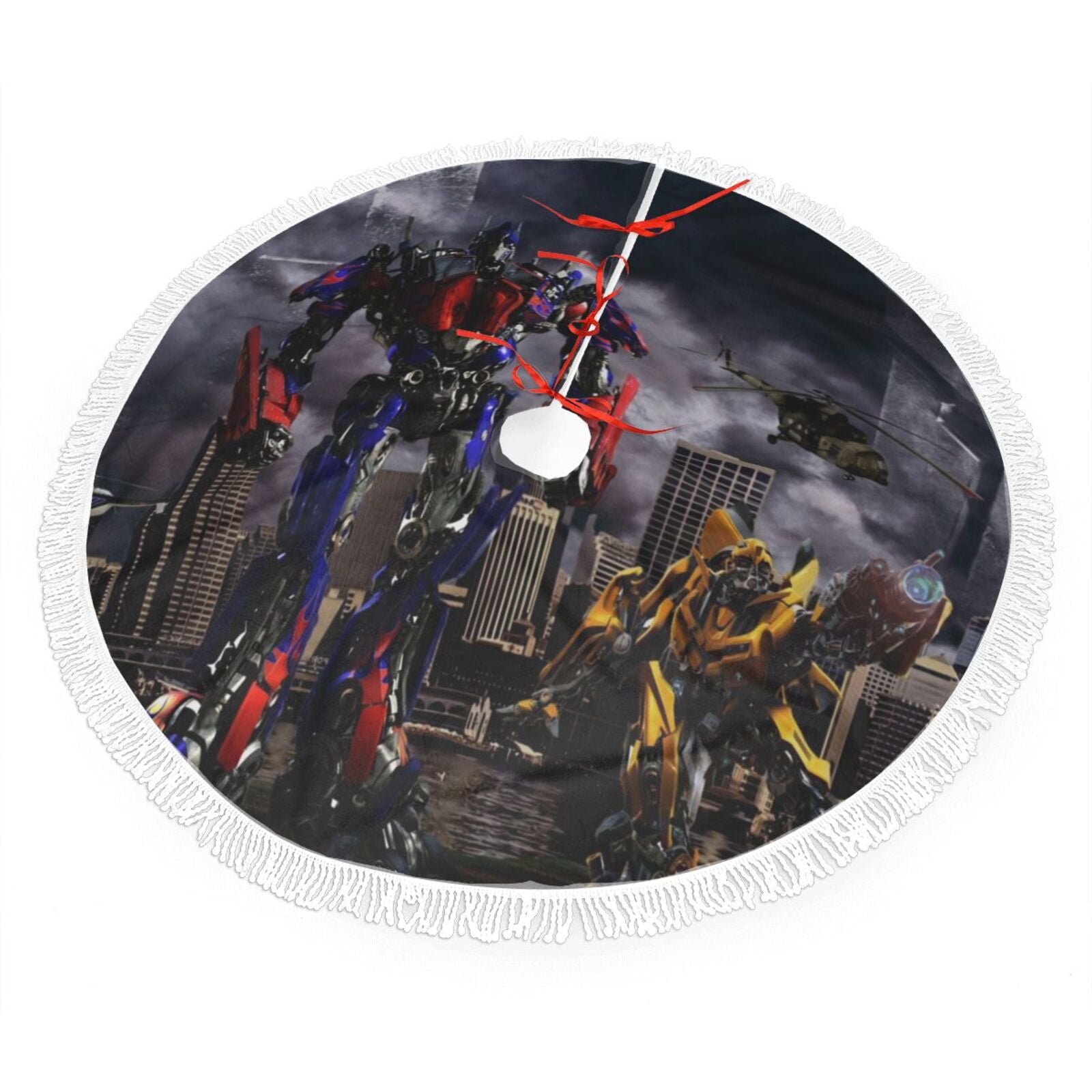 Transformers Christmas Tree Skirt, 36" Xmas Tree Skirts Mat, Winter ...