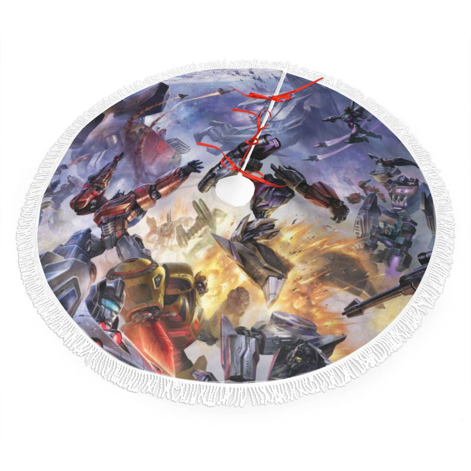 Transformers Christmas Tree Skirt, 36" Xmas Tree Skirts Mat, Winter ...
