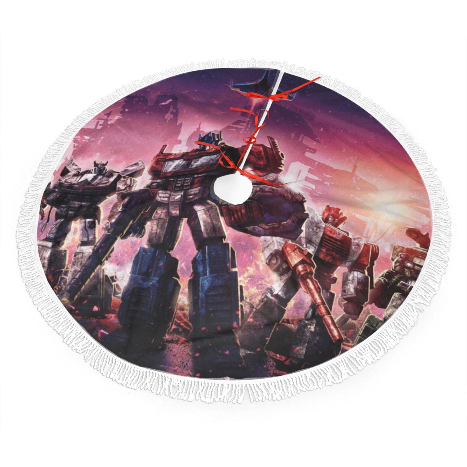 Transformers Christmas Tree Skirt, 36" Xmas Tree Skirts Mat, Winter ...