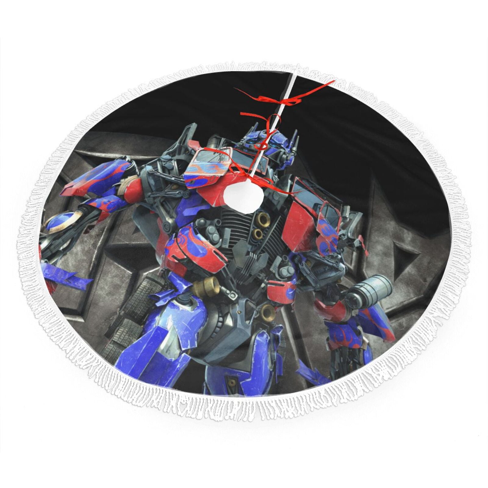Transformers Christmas Tree Skirt, 48" Xmas Tree Skirts Mat, Winter ...