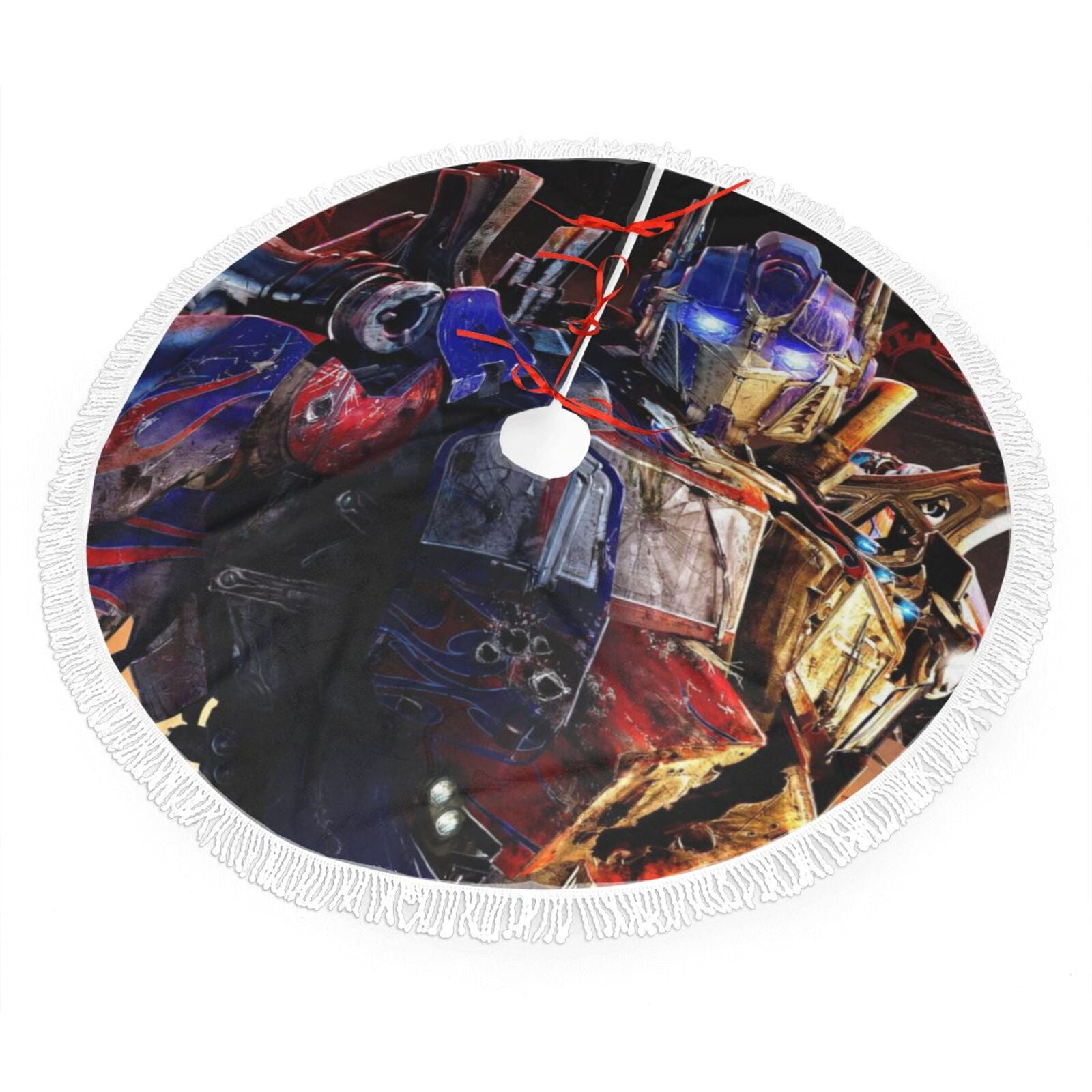 Transformers Christmas Tree Skirt, 48" Xmas Tree Skirts Mat, Winter ...