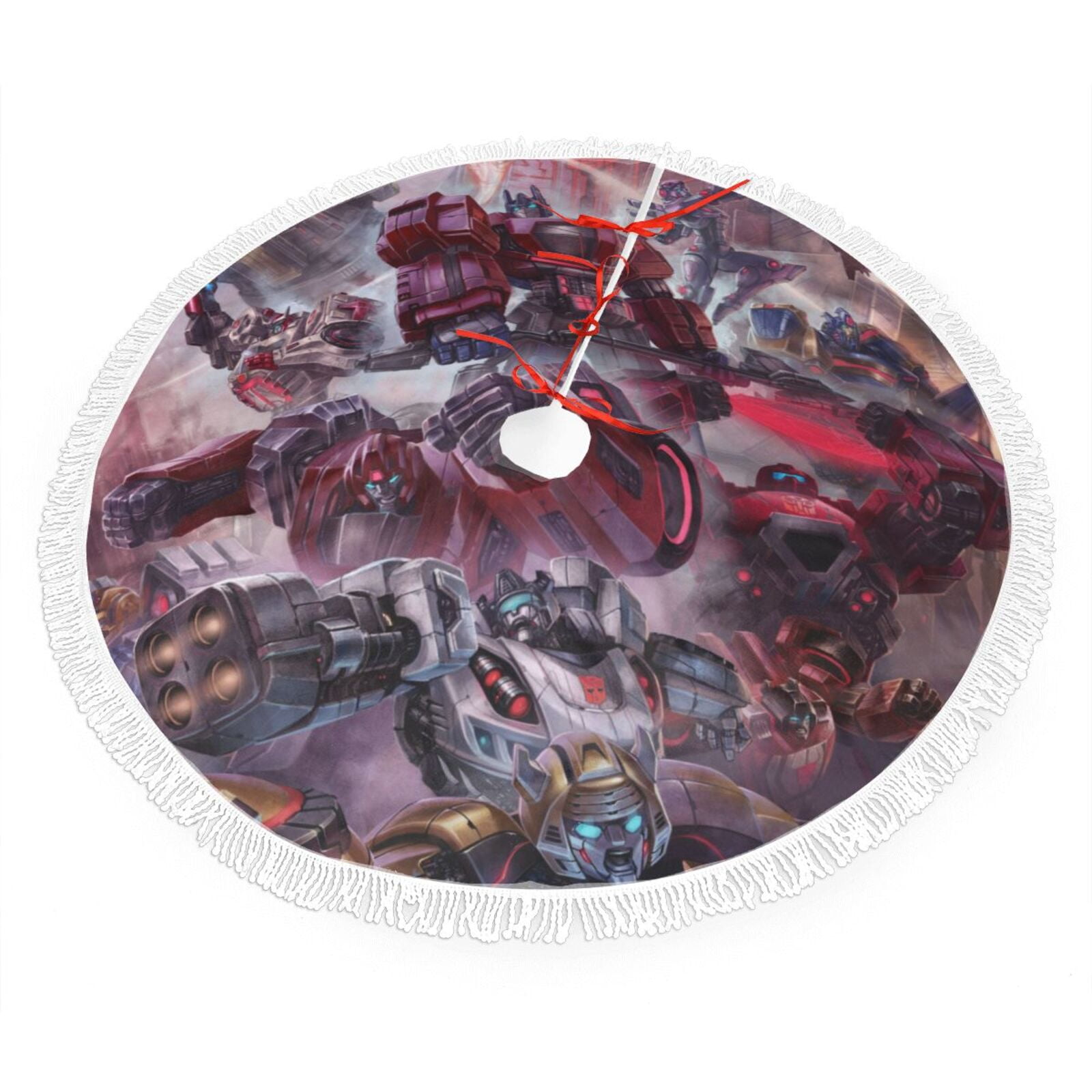 Transformers Christmas Tree Skirt, 48" Xmas Tree Skirts Mat, Winter ...