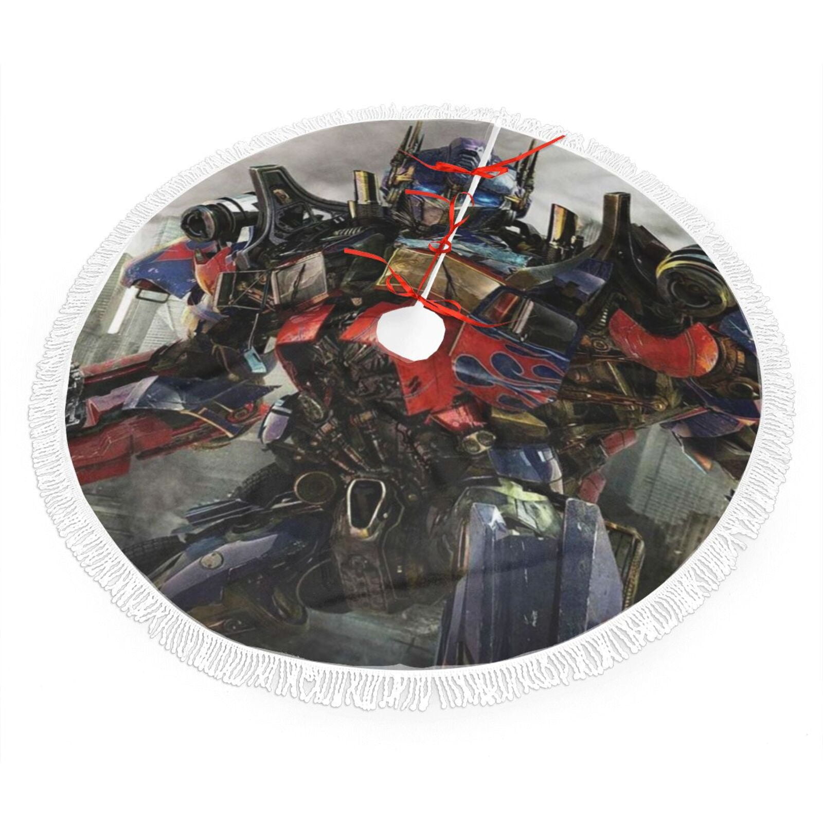Transformers Christmas Tree Skirt, 48" Xmas Tree Skirts Mat, Winter ...