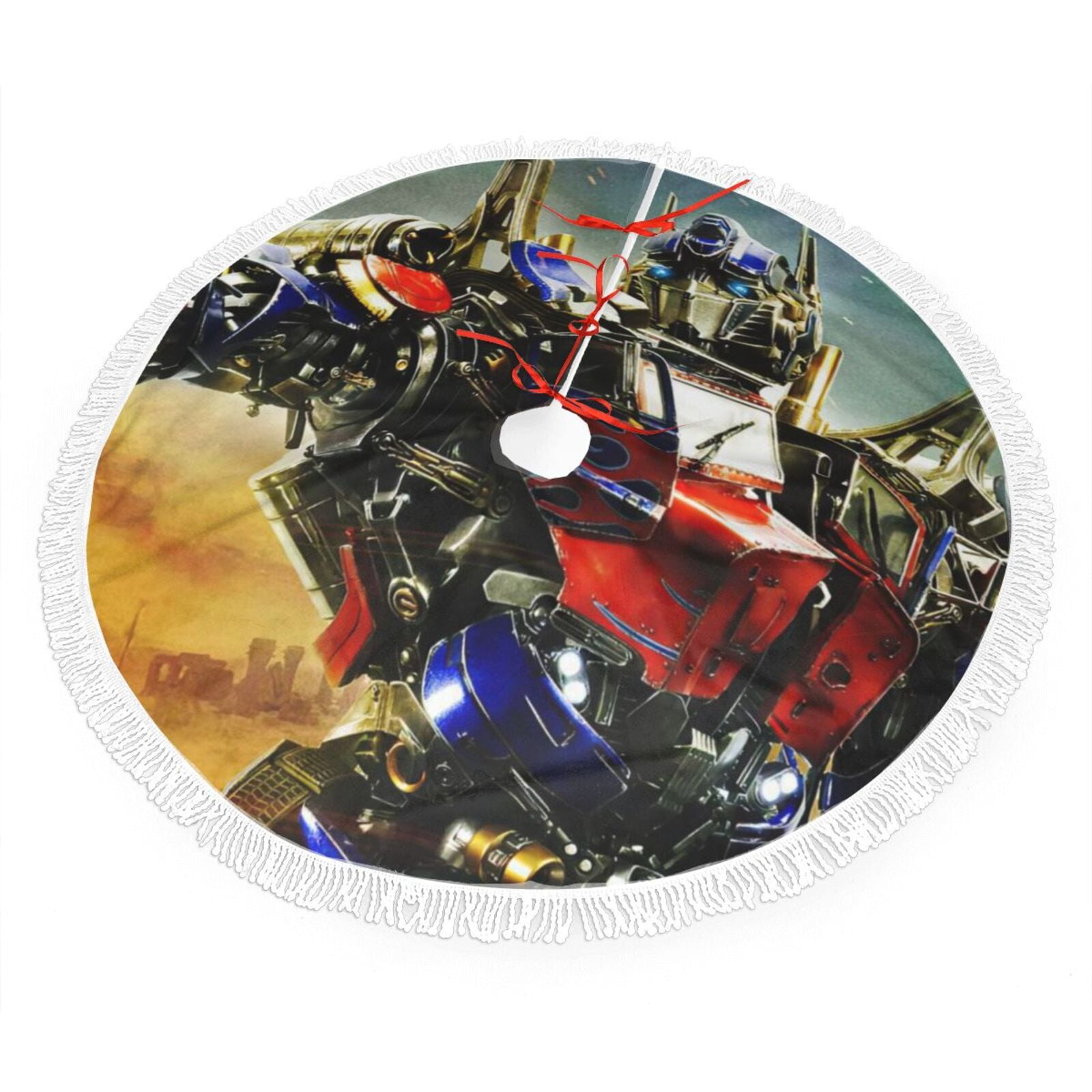 Transformers Christmas Tree Skirt, 48" Xmas Tree Skirts Mat, Winter ...