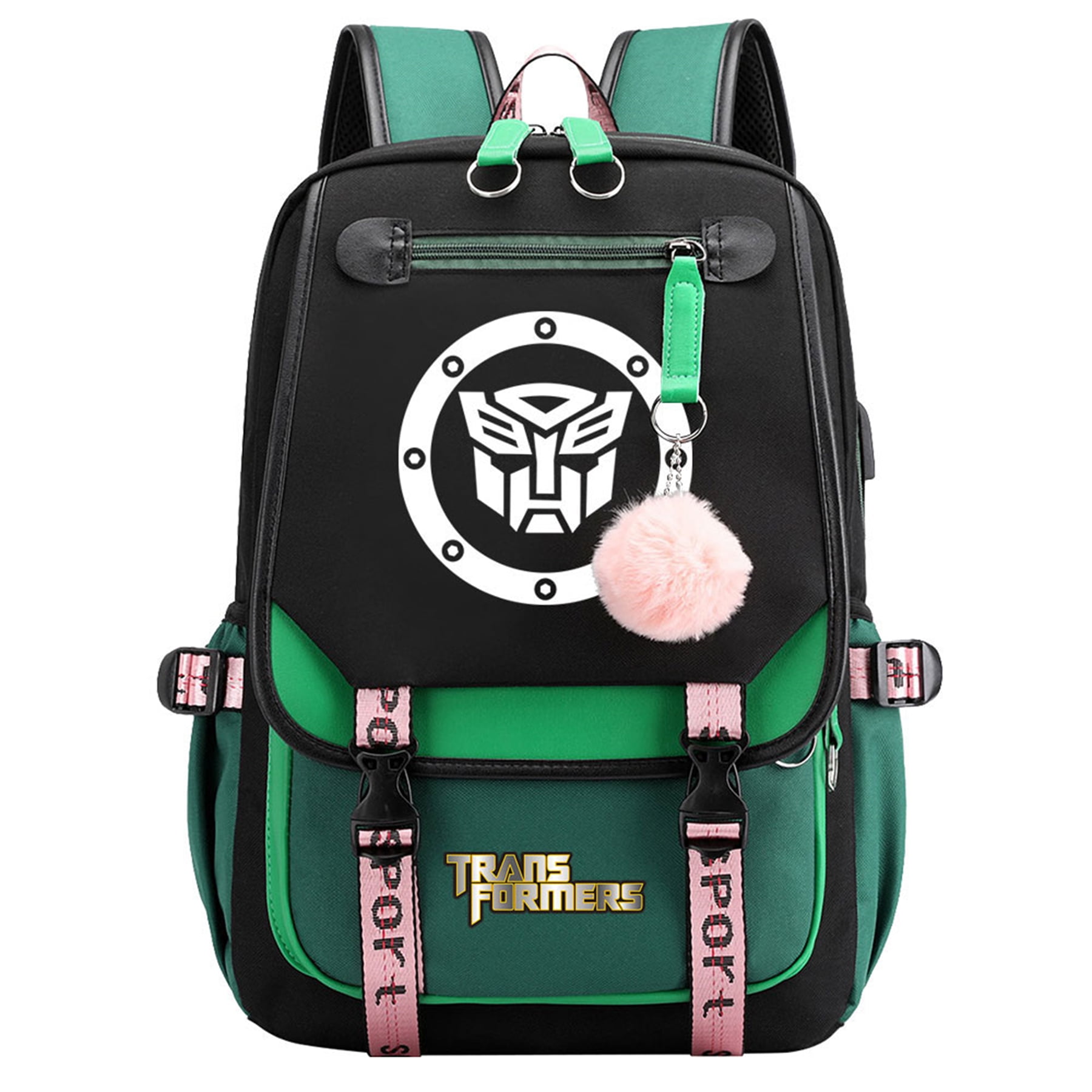 Transformers Classic Backpack Lightweight Travel Knapsack Optimus Prime ...