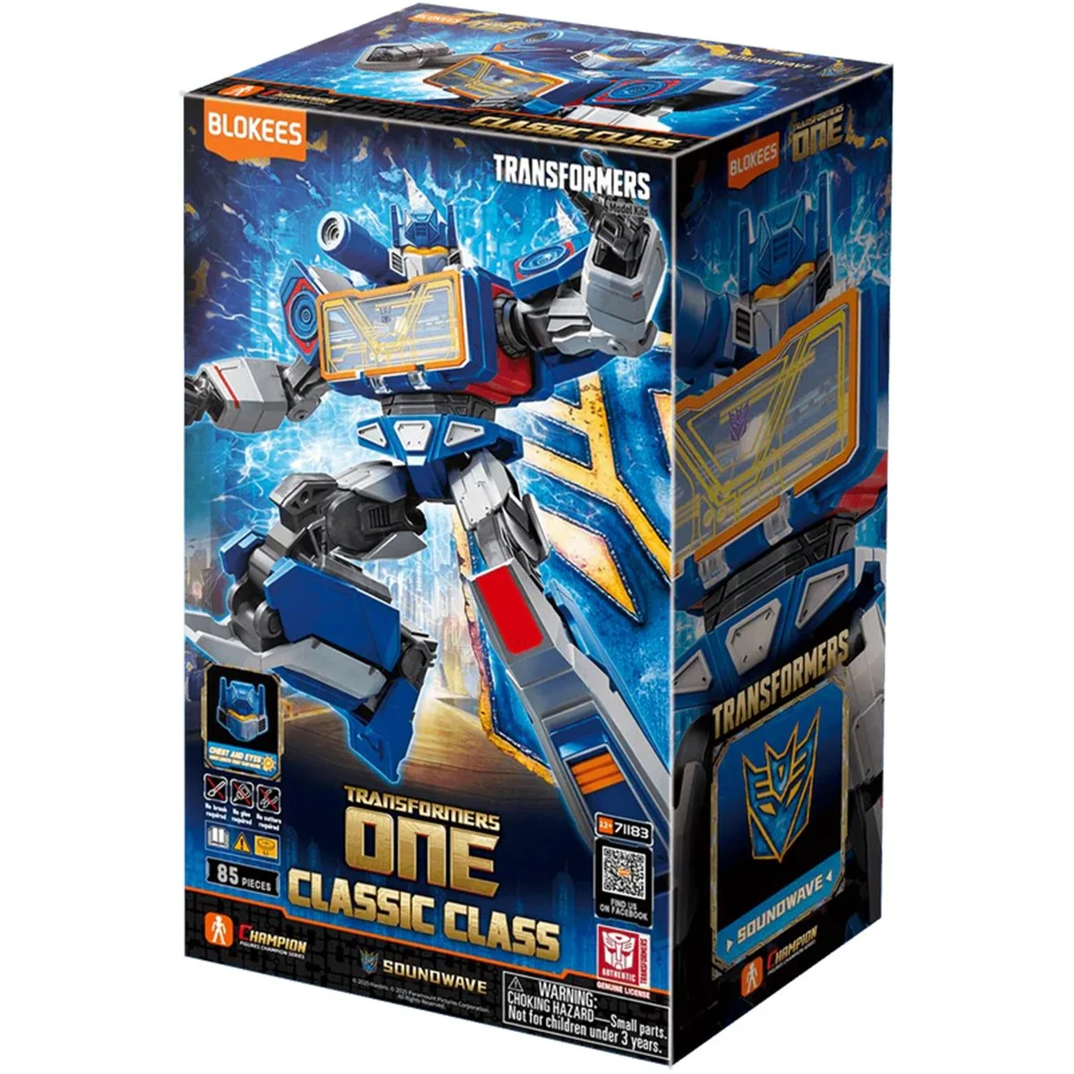 Transformers Classic Class Soundwave CC17 Blokees Model Kit - Walmart.com