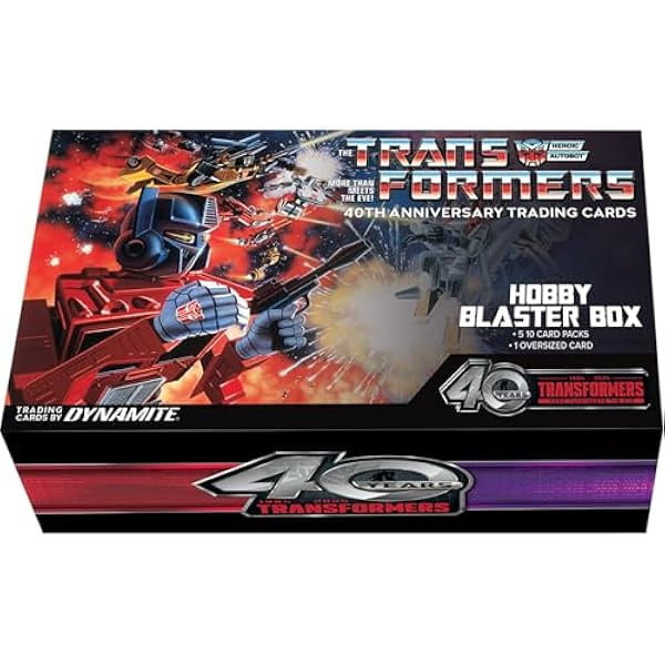 Transformers Collectible Trading Card Box: 40th Anniversary Hobby ...