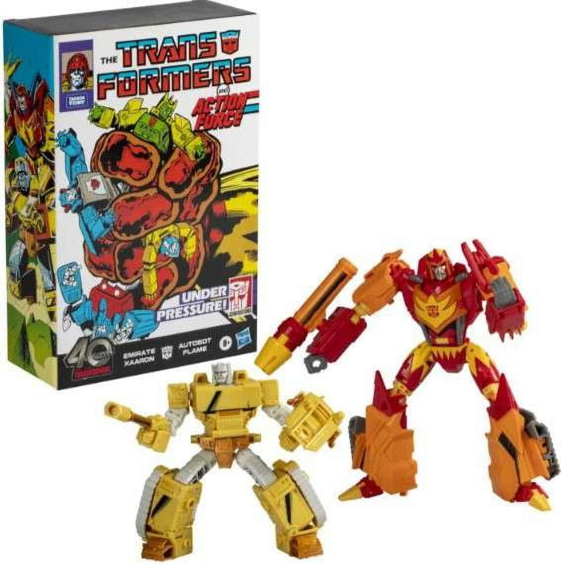 Hasbro Transformers Comic Edition Emirate Xaaron & Autobot Flame Action ...