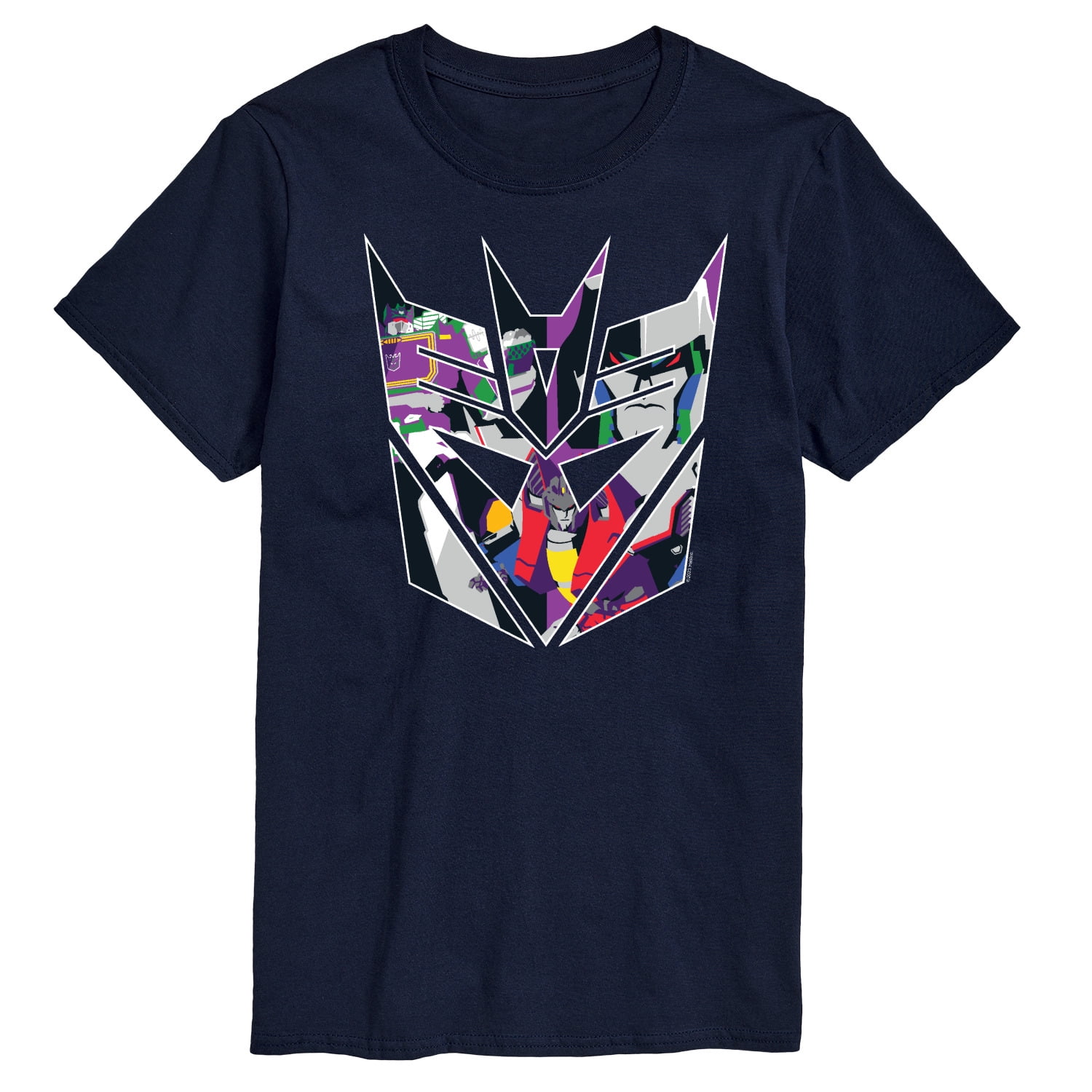 Transformers - Decepticon Crop Logo - Adult Short Sleeve Tee - Walmart.com