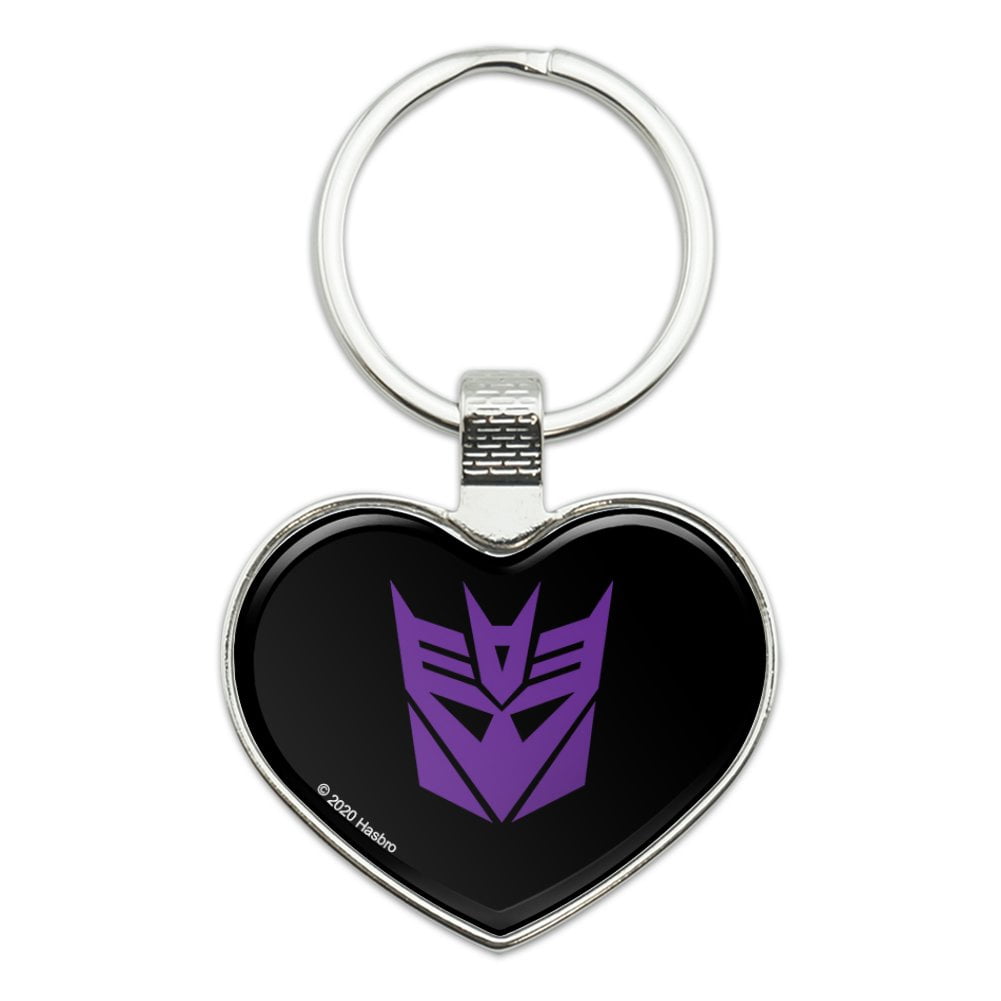 Transformers Decepticon Symbol Keychain Heart Love Metal Key Chain Ring ...