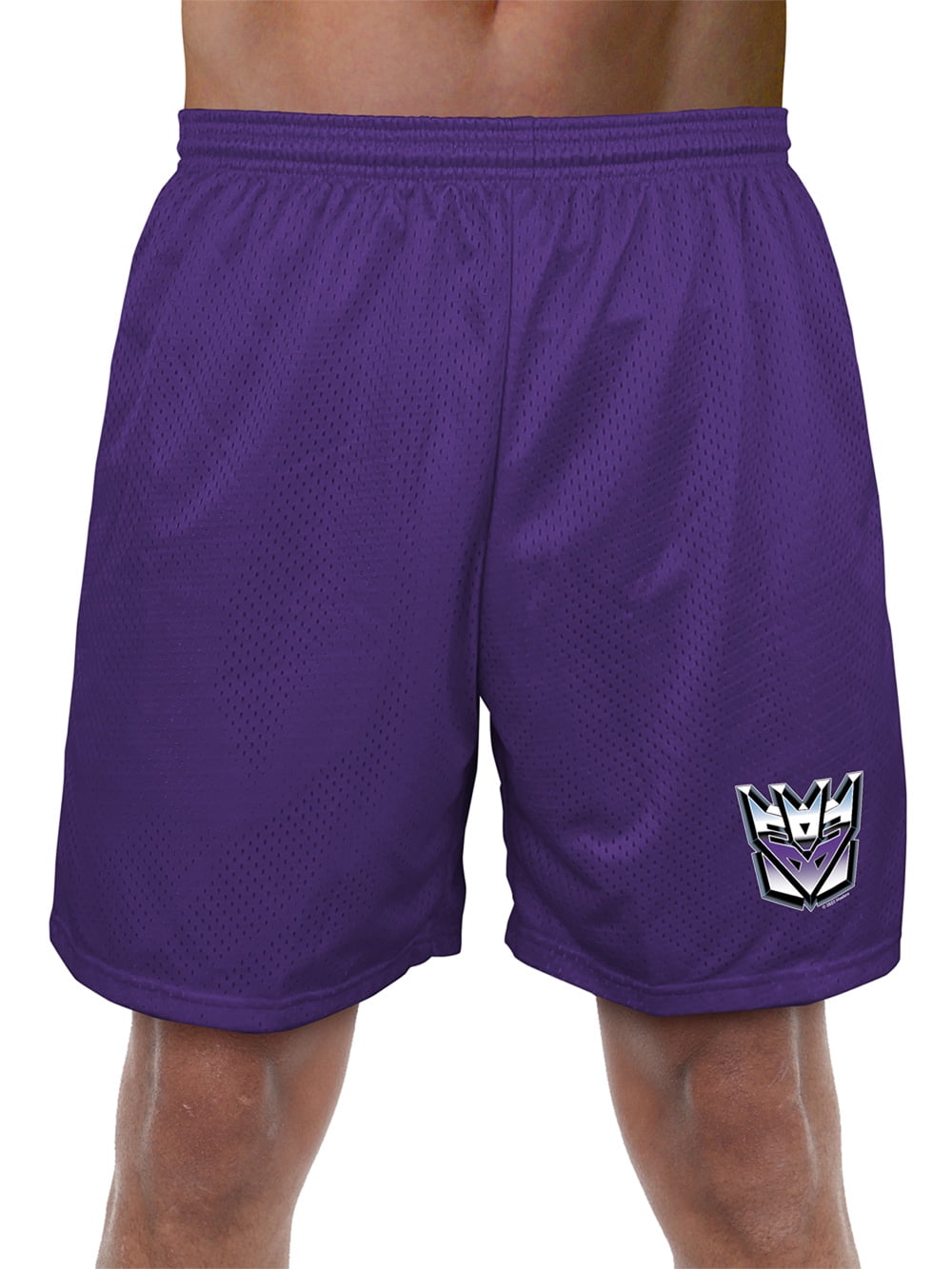 Transformers Decepticon Symbol Retro Mens Lined Mesh Shorts, Purple ...