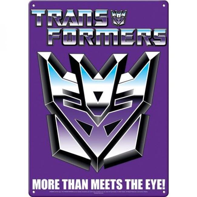 Transformers 892500 Decepticons More than Meets The Eye Metal Sign ...