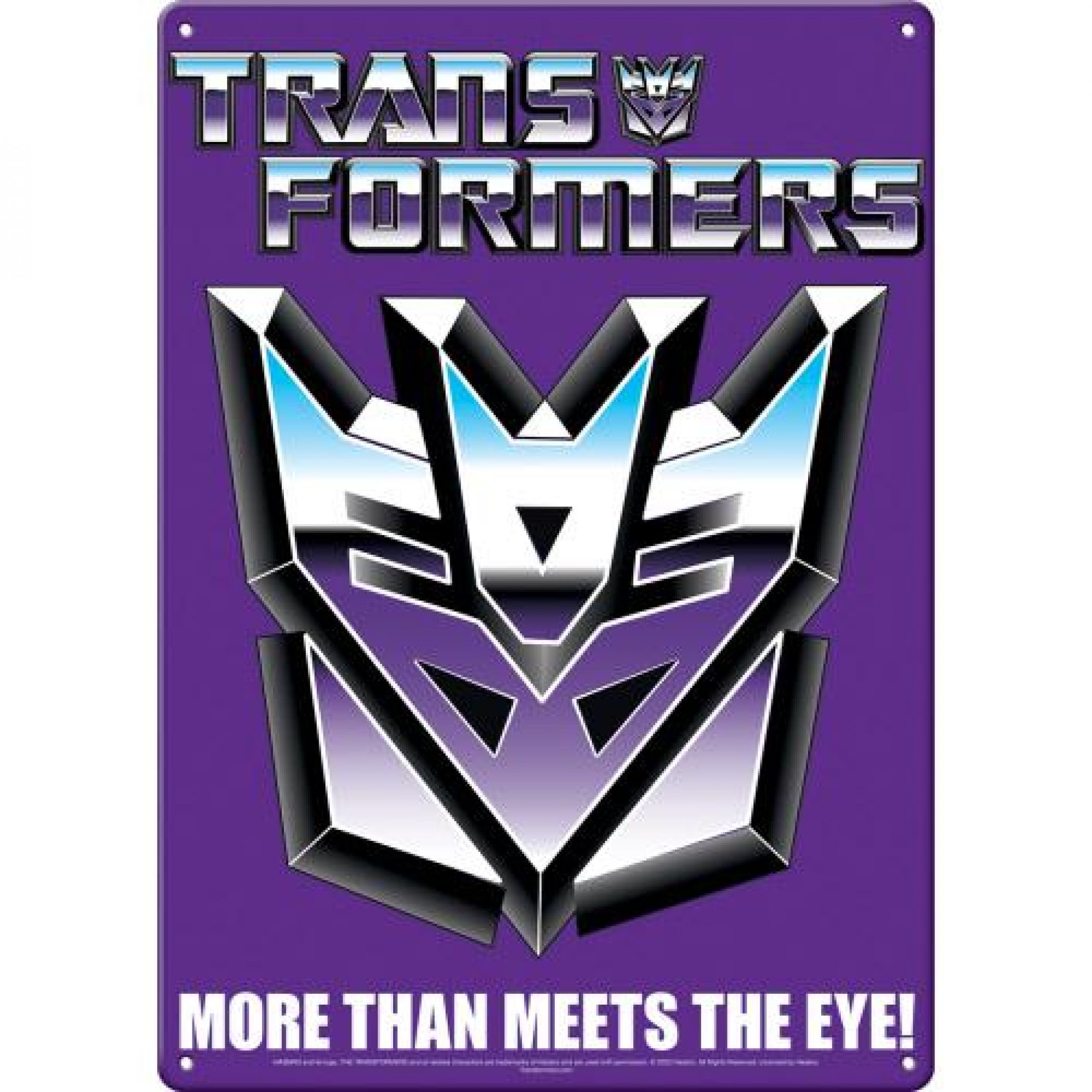 Transformers Decepticons More than Meets the Eye Metal Sign - Walmart.com