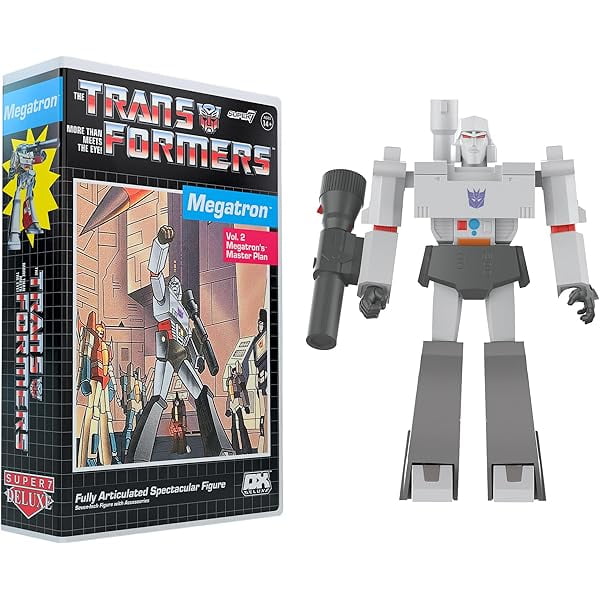 Transformers Deluxe Megatron (VHS) - 7" Transformers Action Figure with ...