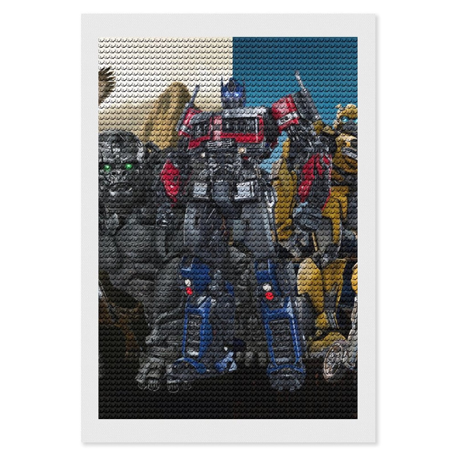 Transformers Diamond Art Painting Kits for Adults, 5D Diamond Art Full ...
