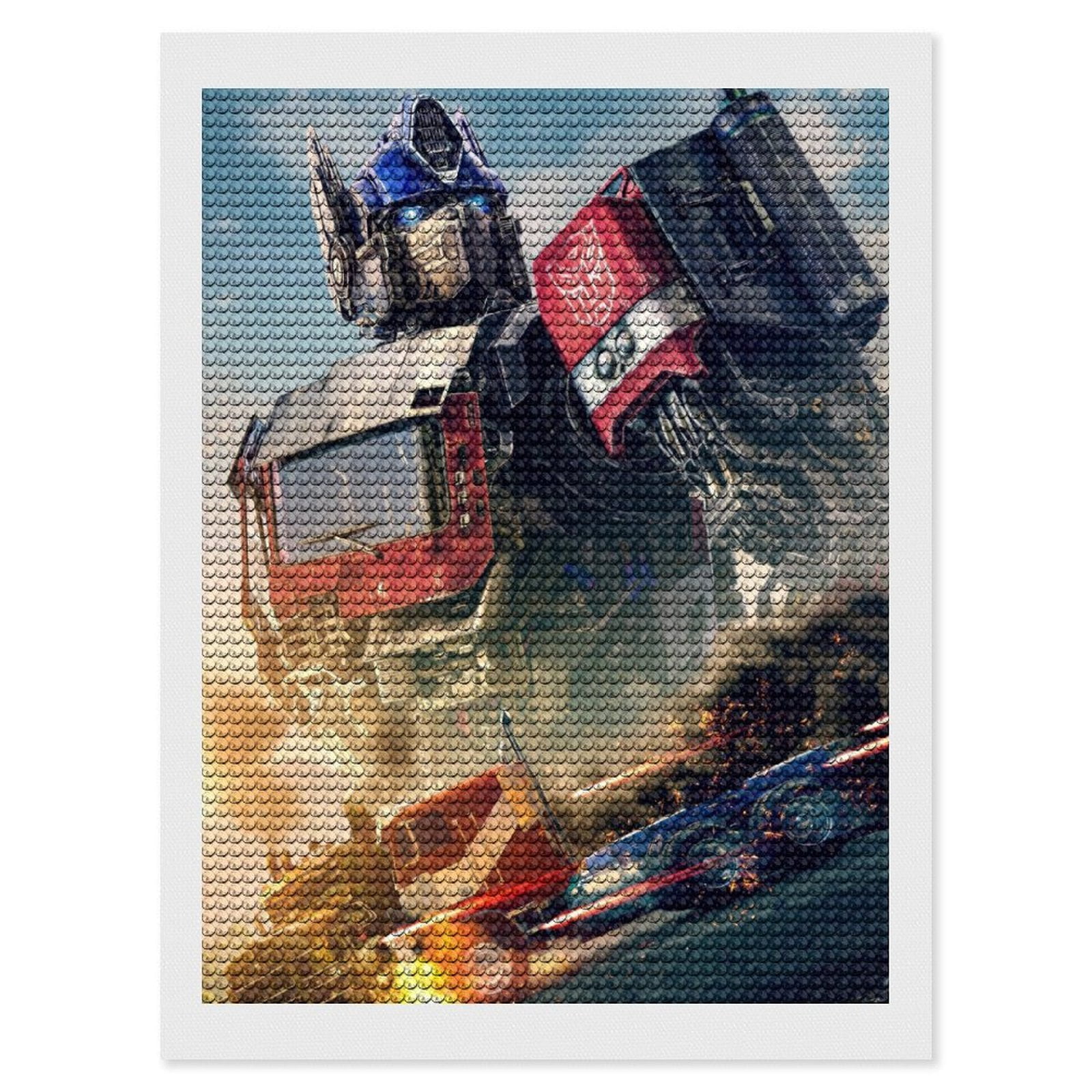 Transformers Diamond Art Painting Kits for Adults, 5D Diamond Art Full ...