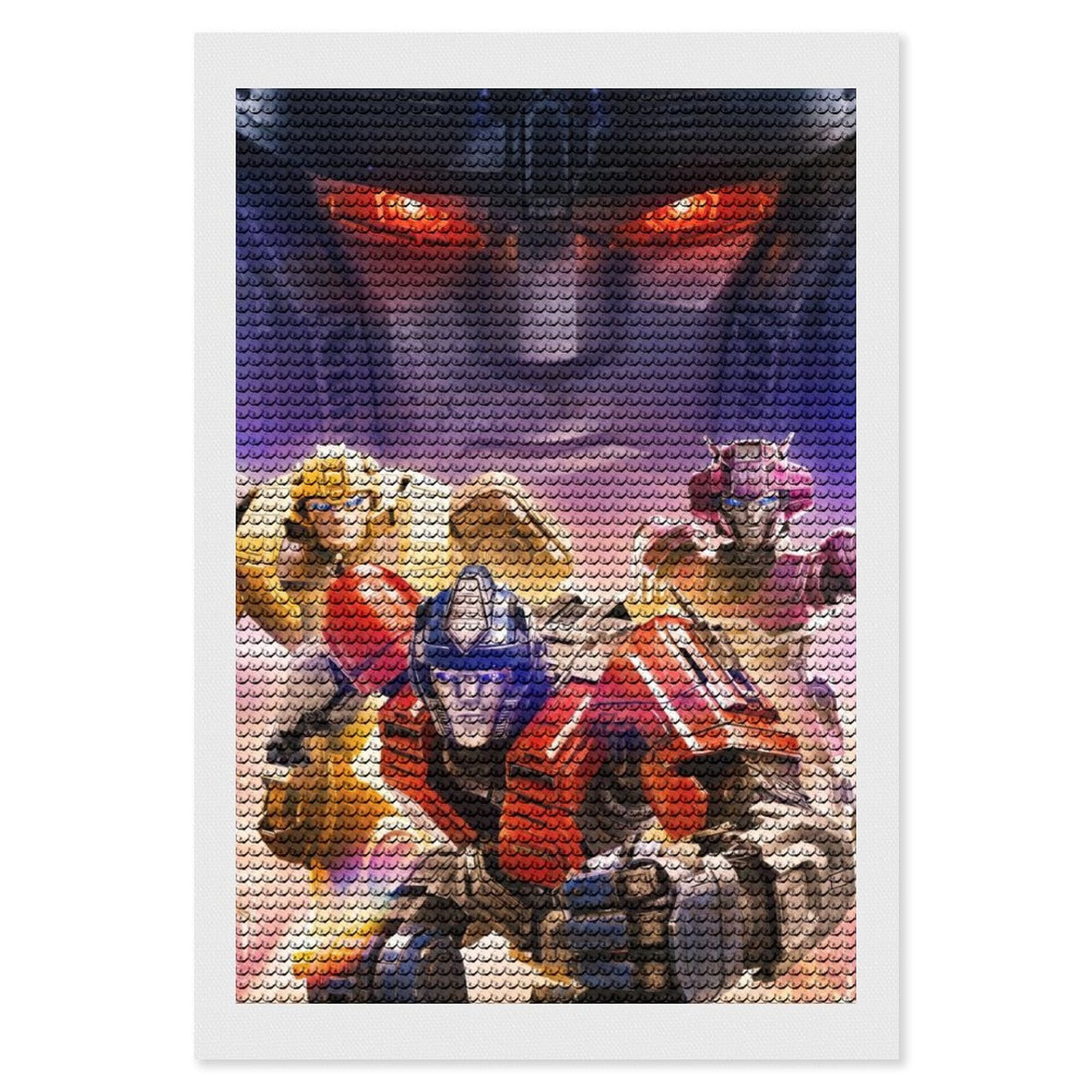 Transformers Diamond Art Painting Kits for Adults, 5D Diamond Art Full ...