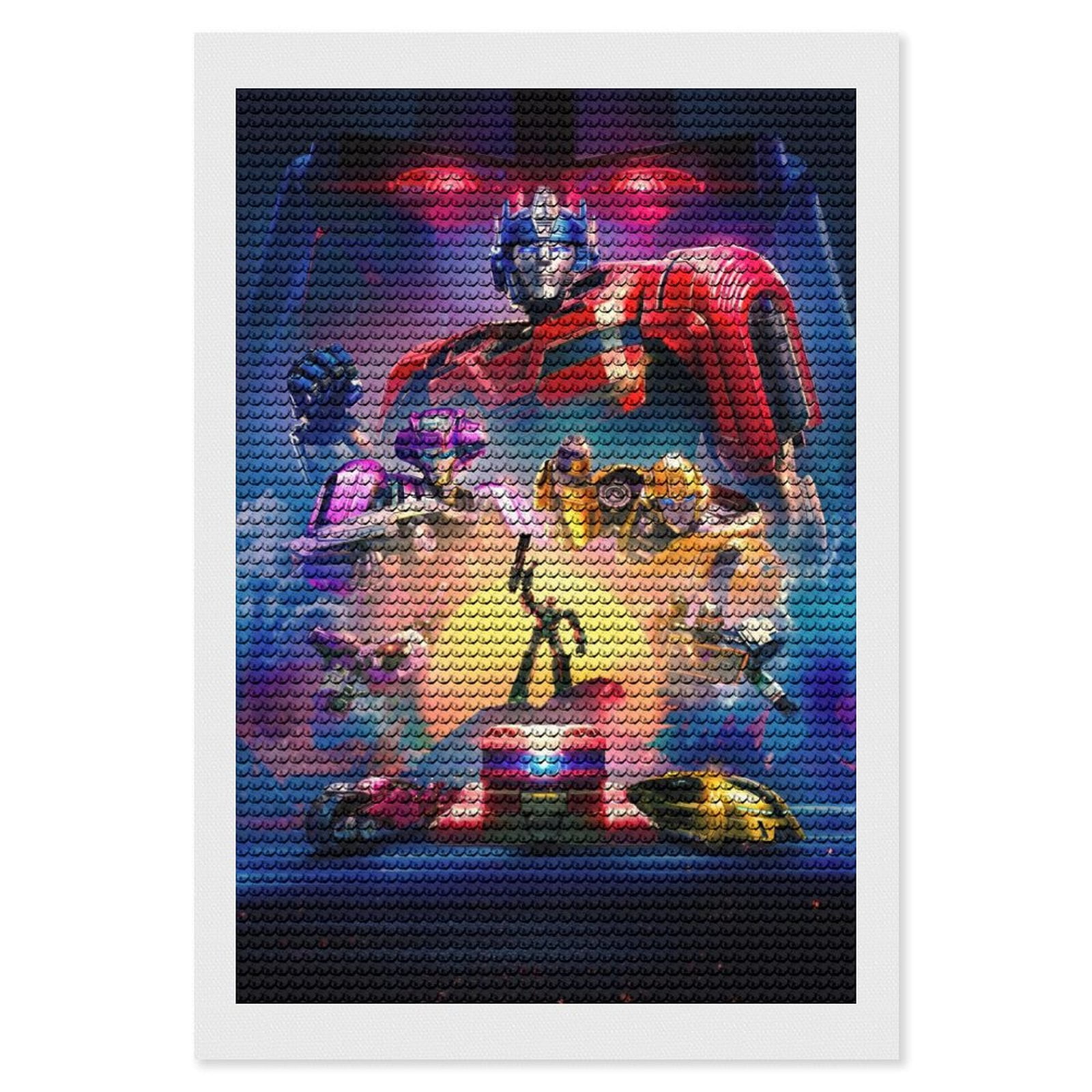 Transformers Diamond Art Painting Kits for Adults, 5D Diamond Art Full ...
