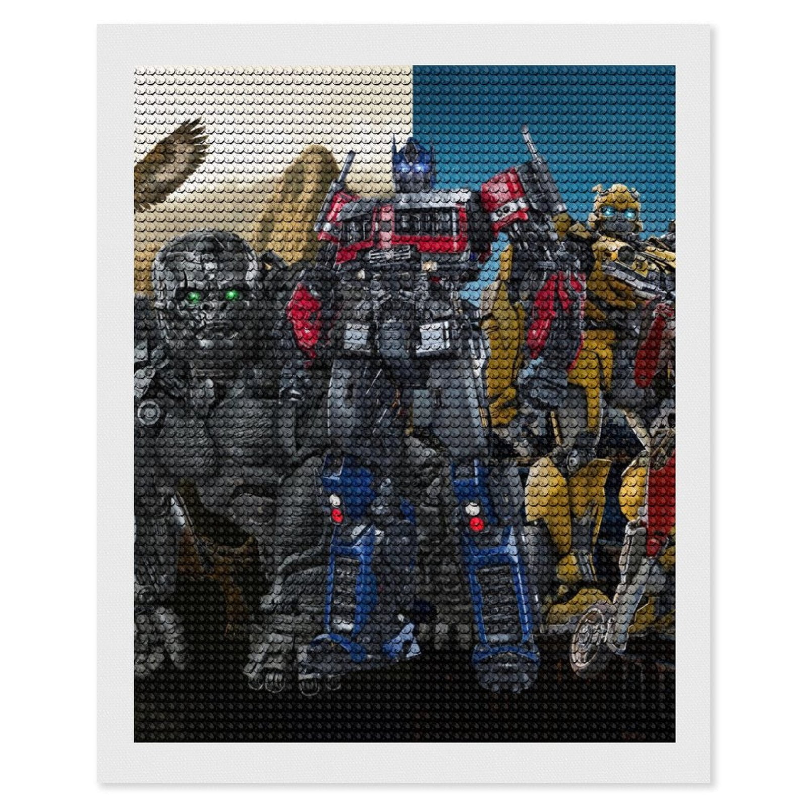 Transformers Diamond Art Painting Kits for Adults, 5D Diamond Art Full ...