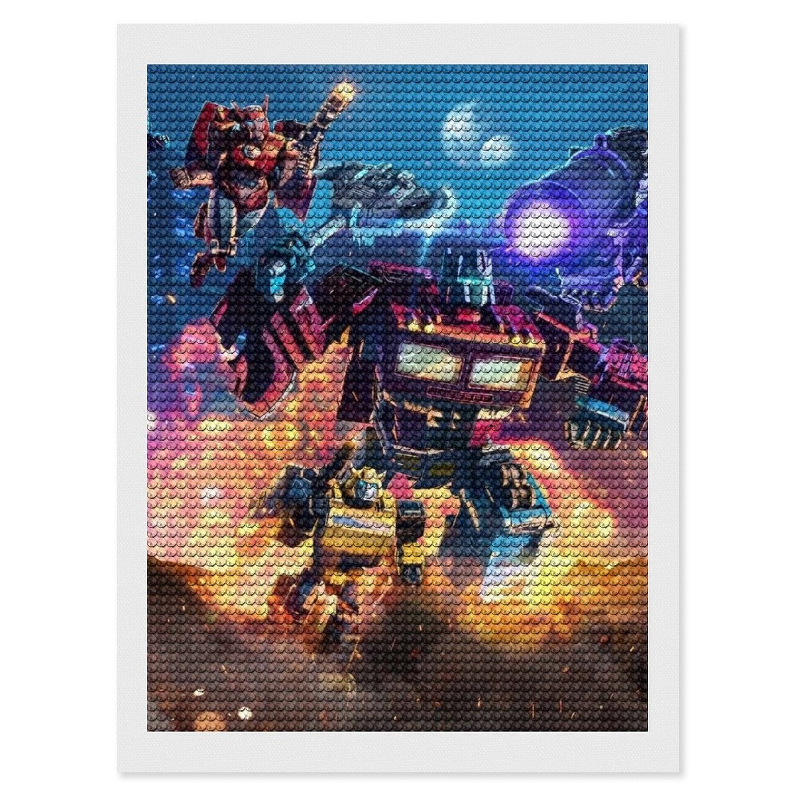 Transformers Diamond Art Painting Kits for Adults, 5D Diamond Art Full ...