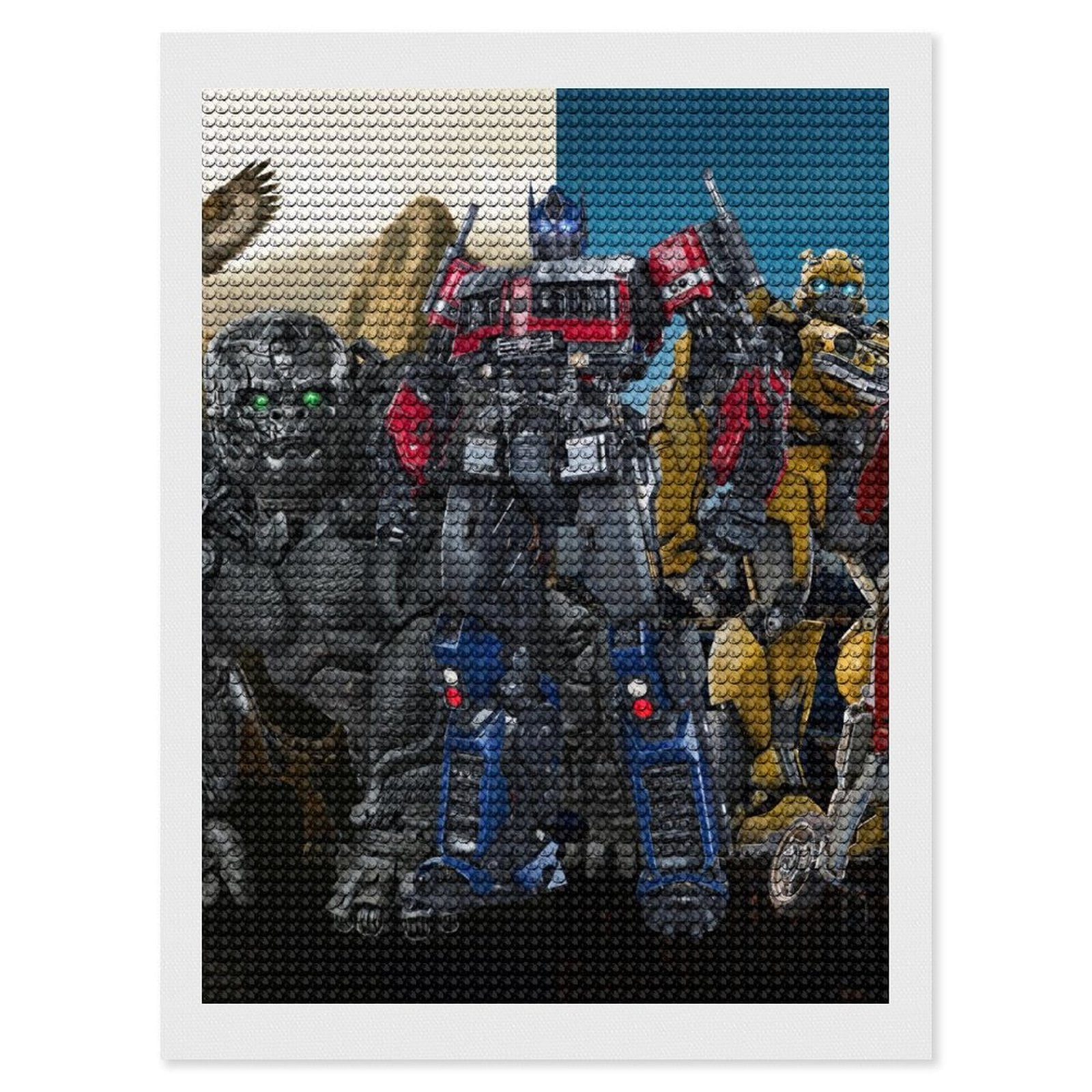Transformers Diamond Art Painting Kits for Adults, 5D Diamond Art Full ...