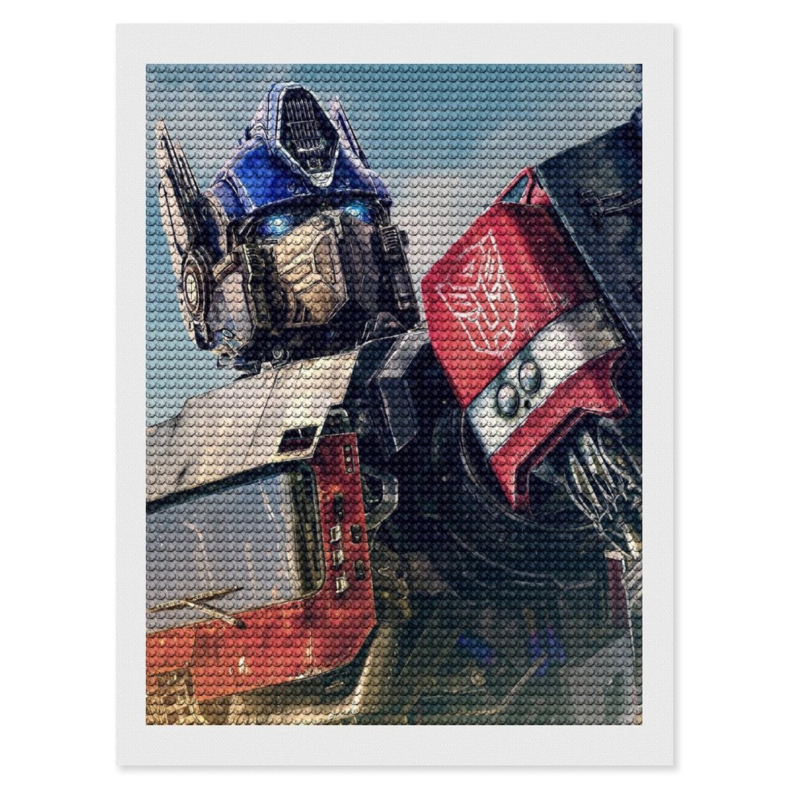 Transformers Diamond Art Painting Kits for Adults, 5D Diamond Art Full ...
