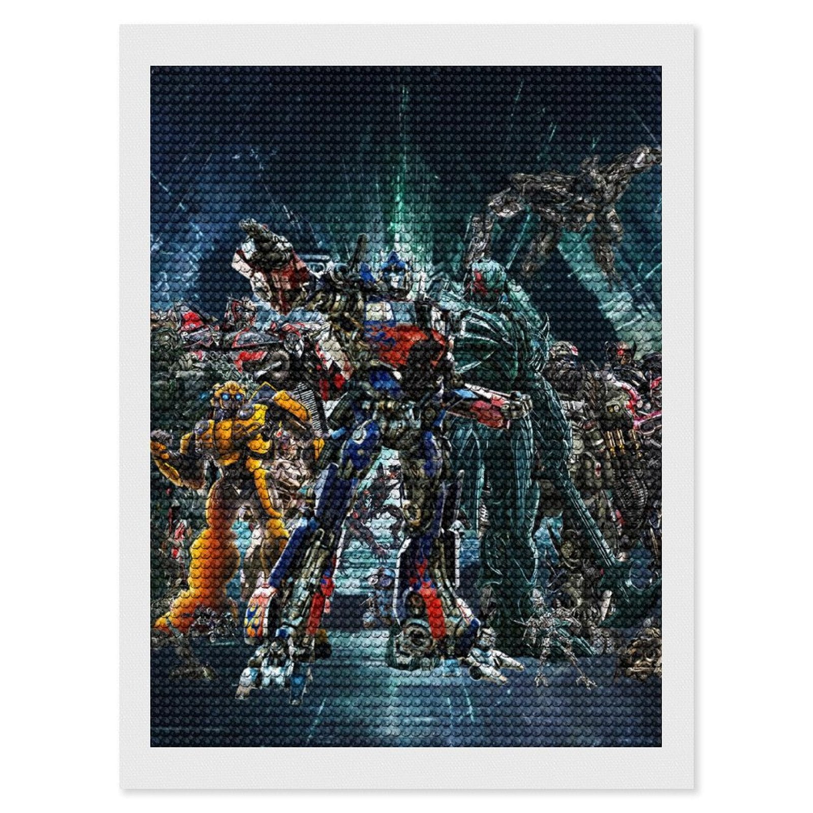 Transformers Diamond Art Painting Kits for Adults, 5D Diamond Art Full ...
