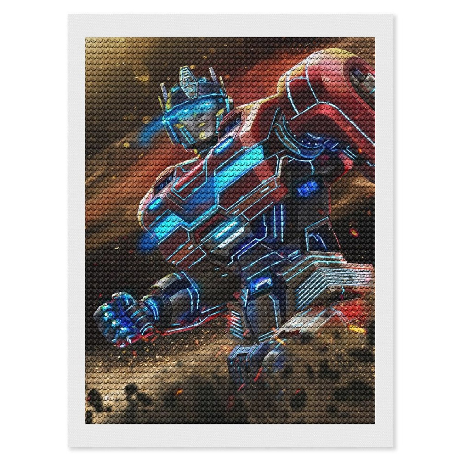 Transformers Diamond Art Painting Kits for Adults, 5D Diamond Art Full ...