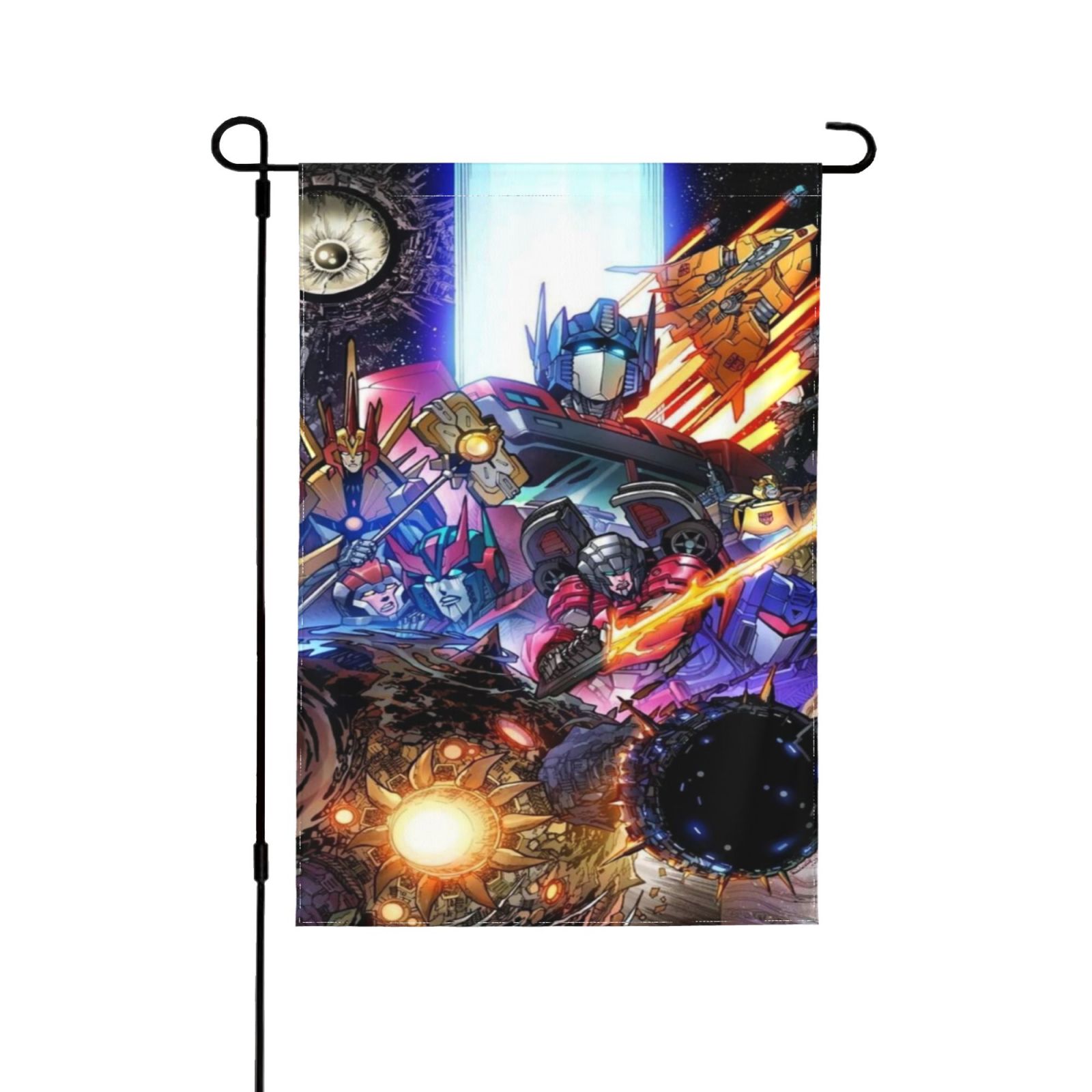 Transformers Double Sided Cartoon Yard Flags 12.5x18 Inch Burlap ...