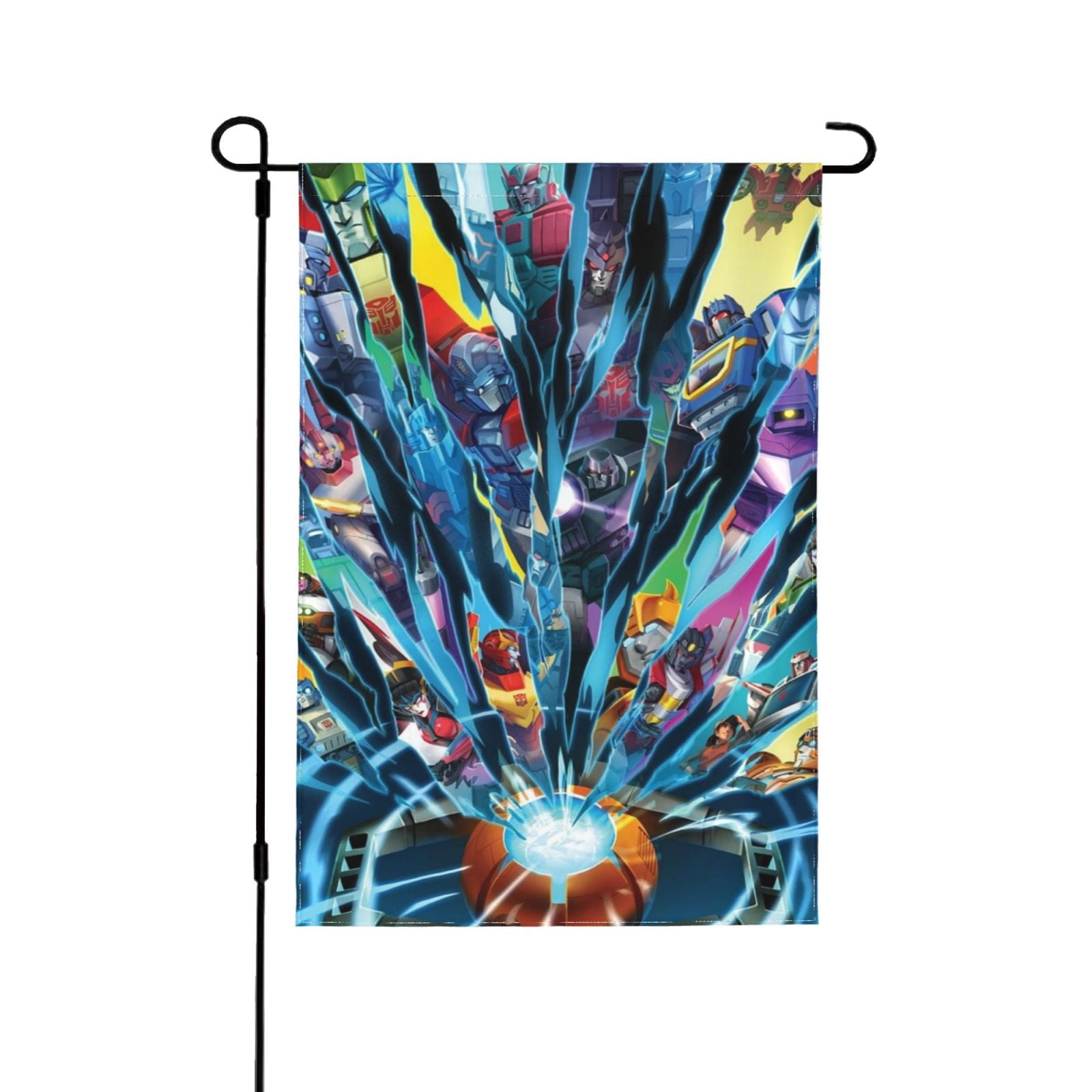 Transformers Double Sided Cartoon Yard Flags 12.5x18 Inch Burlap ...