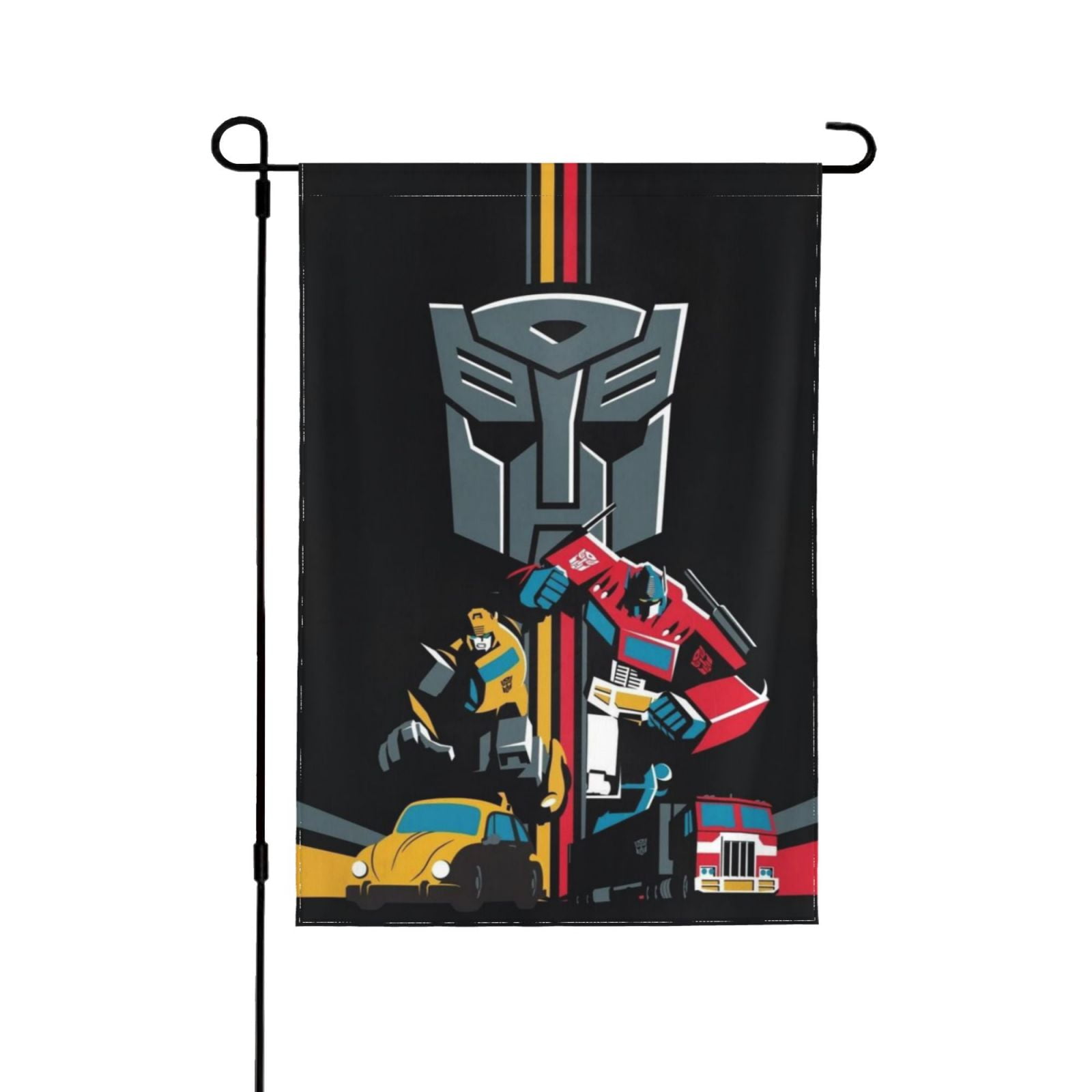Transformers Double Sided Cartoon Yard Flags 12.5x18 Inch Burlap ...